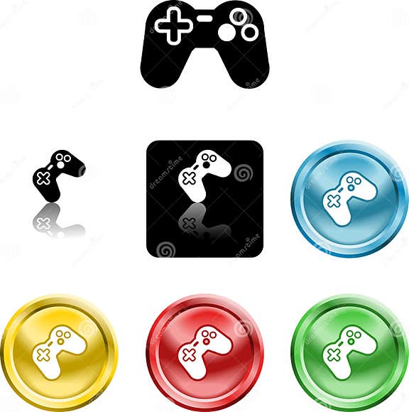 Game Controller Icon Symbol Stock Vector - Illustration of media ...