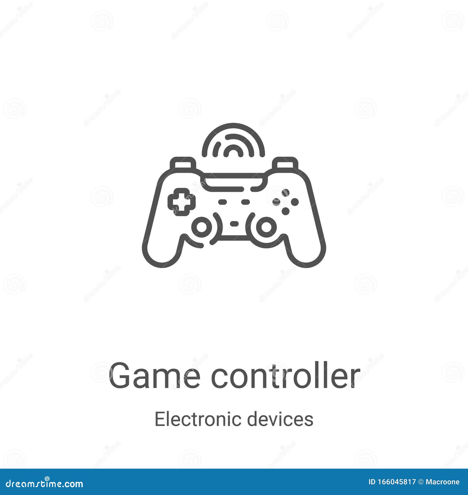 Game Controller Icon Vector from Electronic Devices Collection. Thin ...