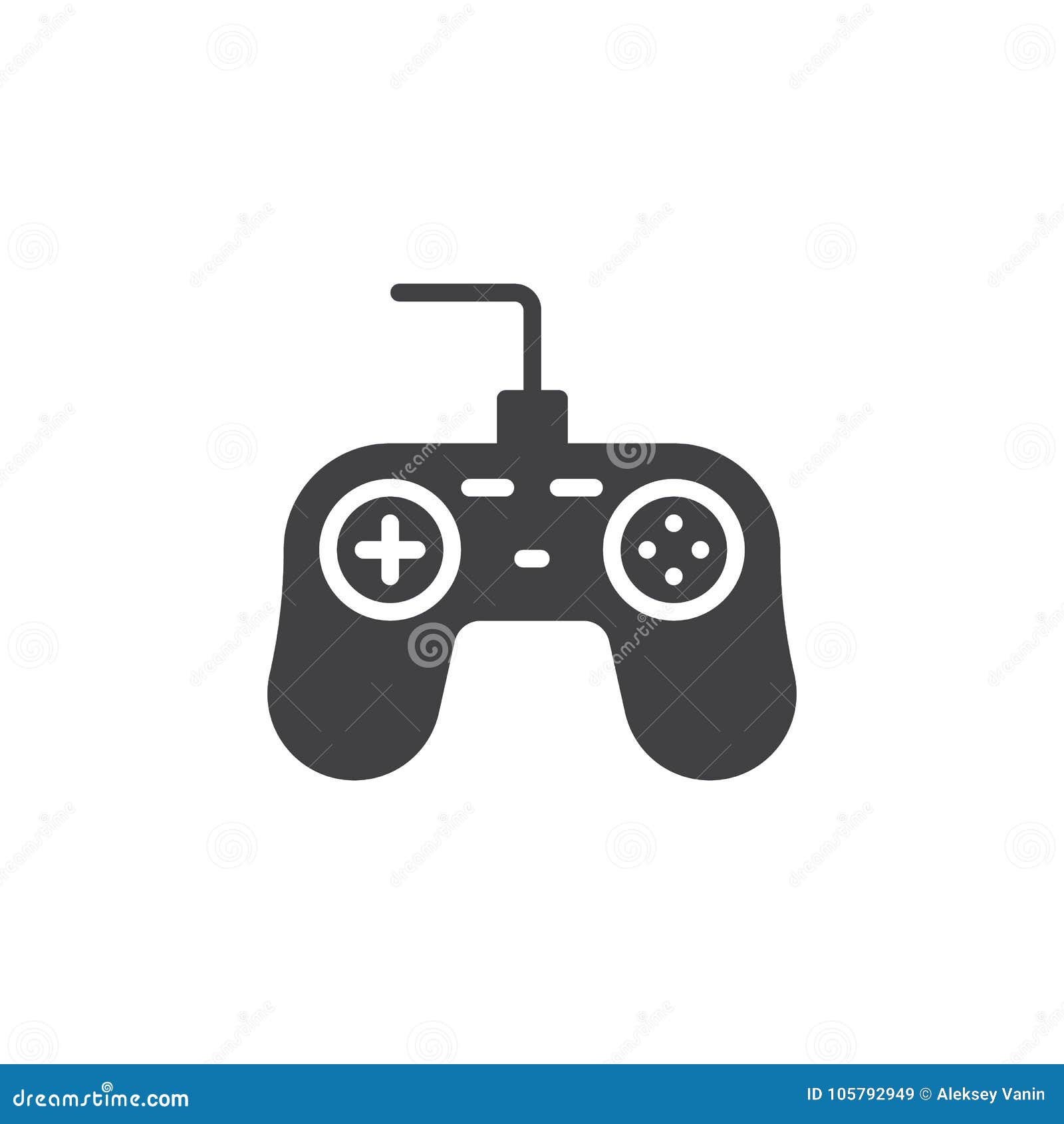 Game Controller Icon Vector Stock Vector - Illustration of graphics ...