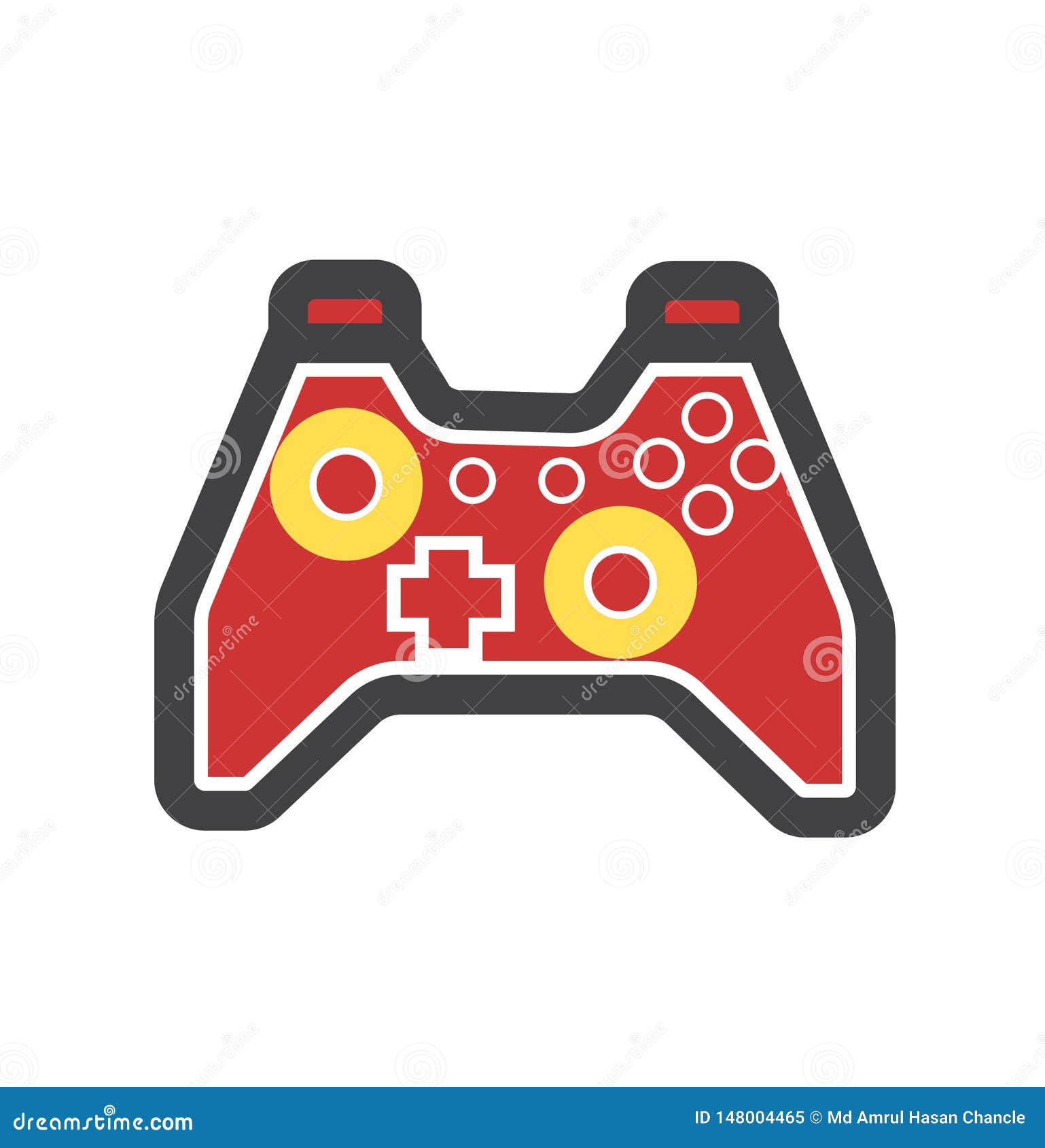 Game Controller Icon - Vector Sign Stock Illustration - Illustration of ...