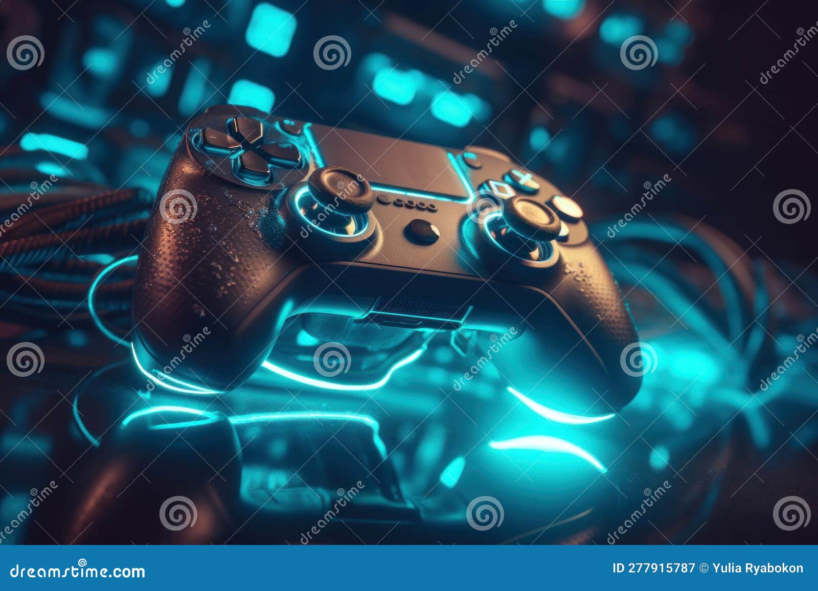 Game Controller Joystick. Generate Ai Stock Illustration - Illustration ...