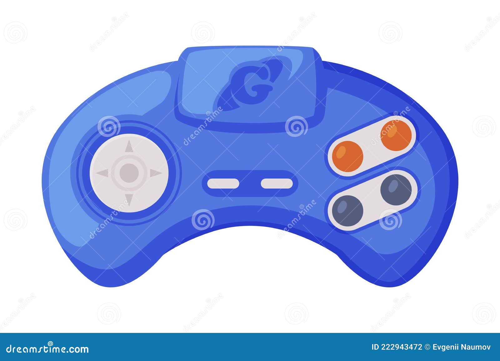 Game Controller, Joystick of Modern Game Console Cartoon Vector ...