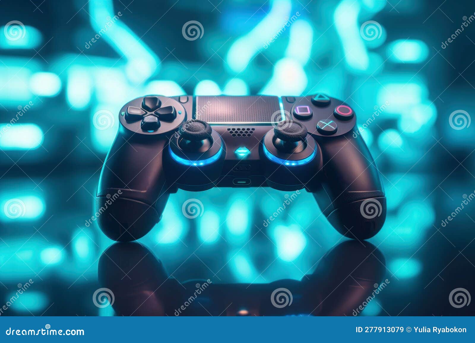 Game Controller Joystick Play. Generate Ai Stock Illustration ...