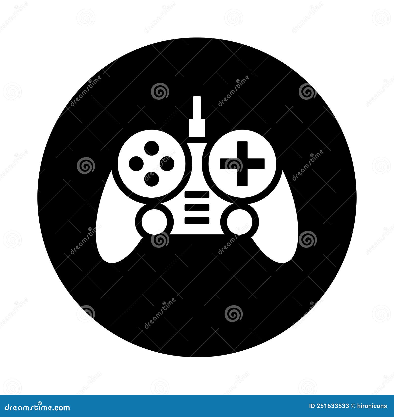 Game, Controller, PlayStation Icon. Black Vector Graphics Stock Vector ...