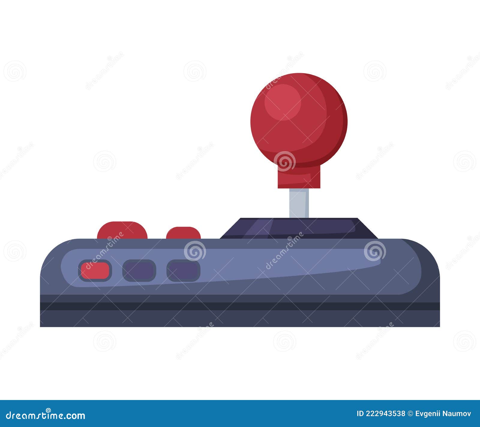 Game Controller, Retro Video Game Device Cartoon Vector Illustration ...