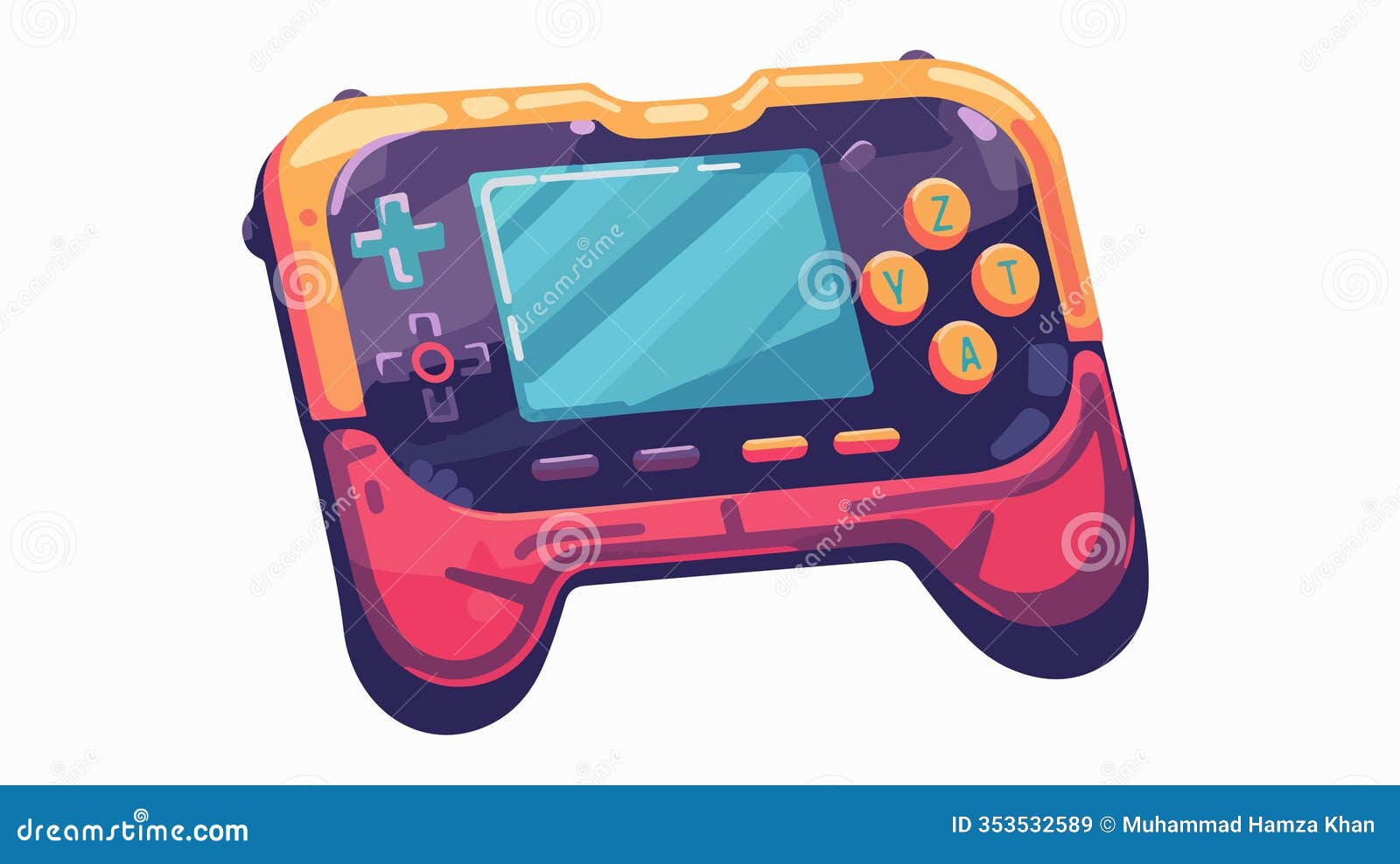 90s Retro Mobile Gamepad for Vintage Gaming Enthusiasts Stock ...