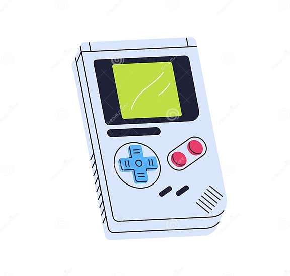 Game Controller, 90s Mobile Gamepad. Retro Nostalgic 1990s Gaming ...