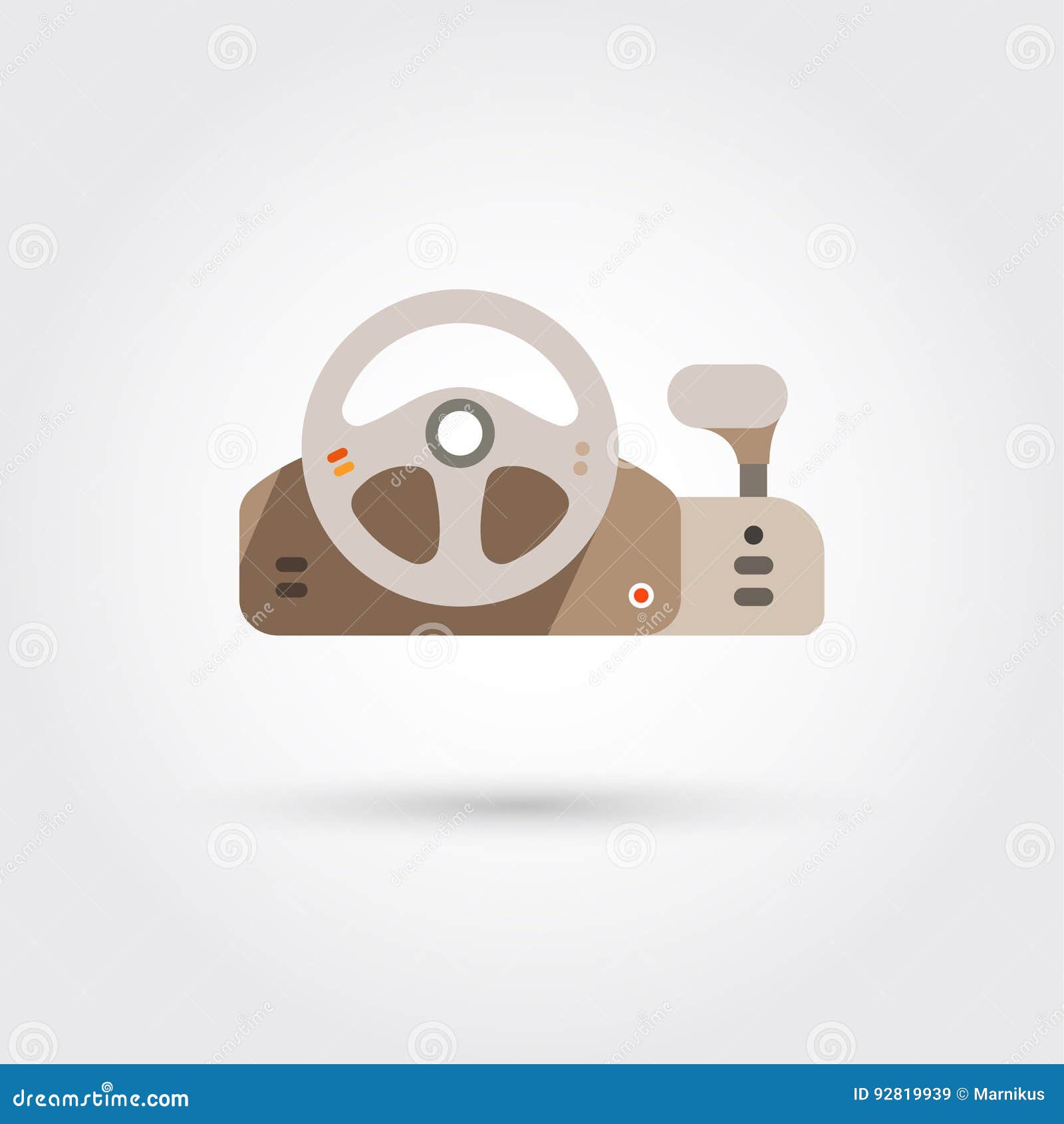 Game Controller - Steering Wheel Stock Vector - Illustration of icon ...