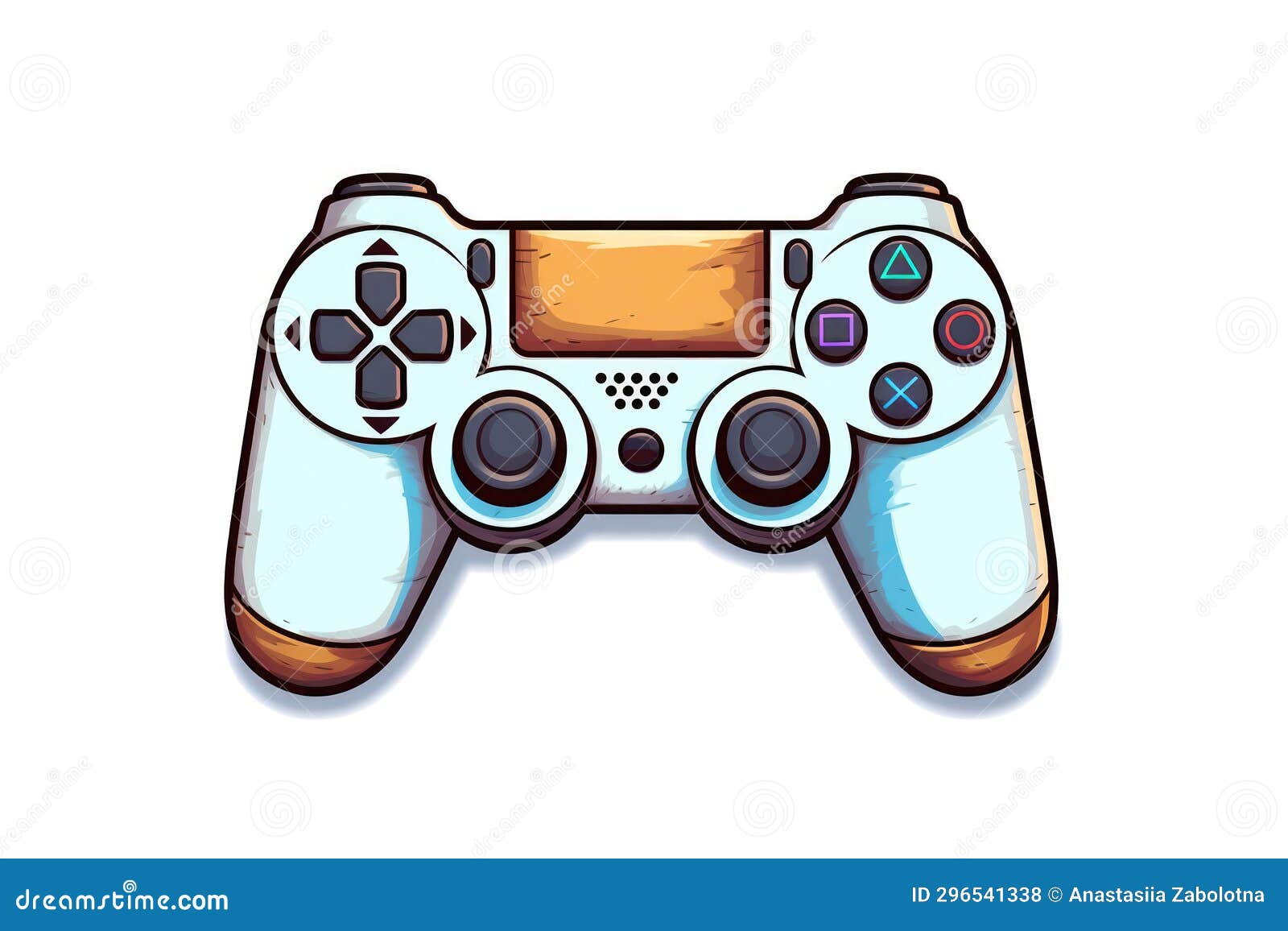 Game Controller Sticker on White Background. Generative AI Stock ...