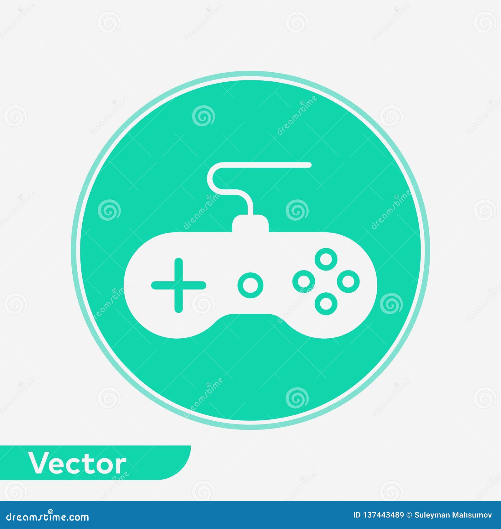 Game Controller Vector Icon Sign Symbol Stock Vector - Illustration of ...