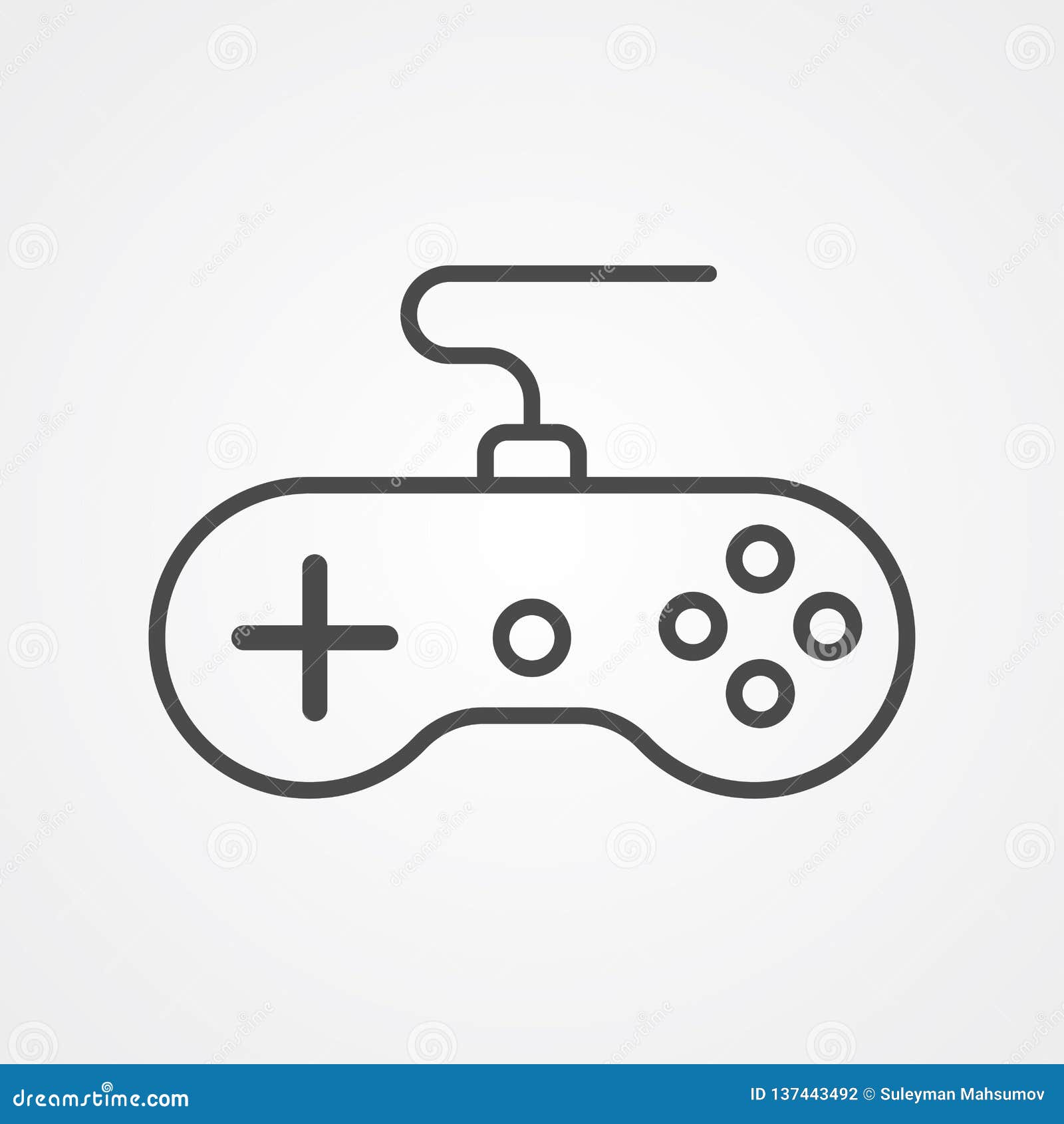 Game Controller Vector Icon Sign Symbol Stock Vector - Illustration of ...
