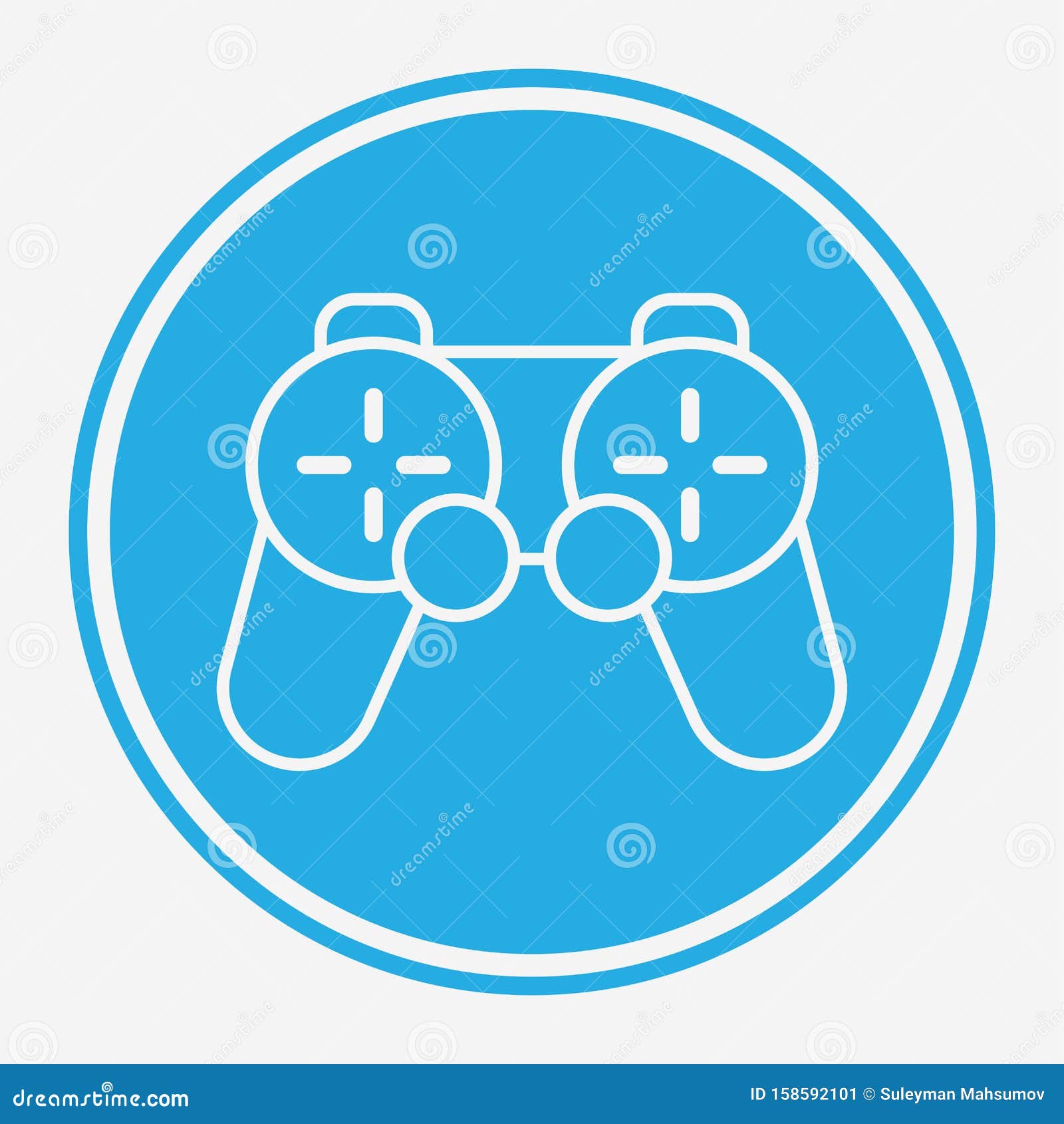 Game Controller Vector Icon Sign Symbol Stock Illustration ...