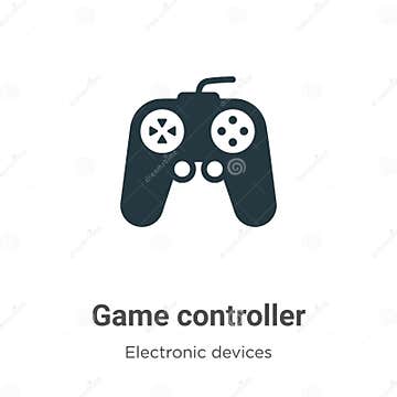 Game Controller Vector Icon on White Background. Flat Vector Game ...
