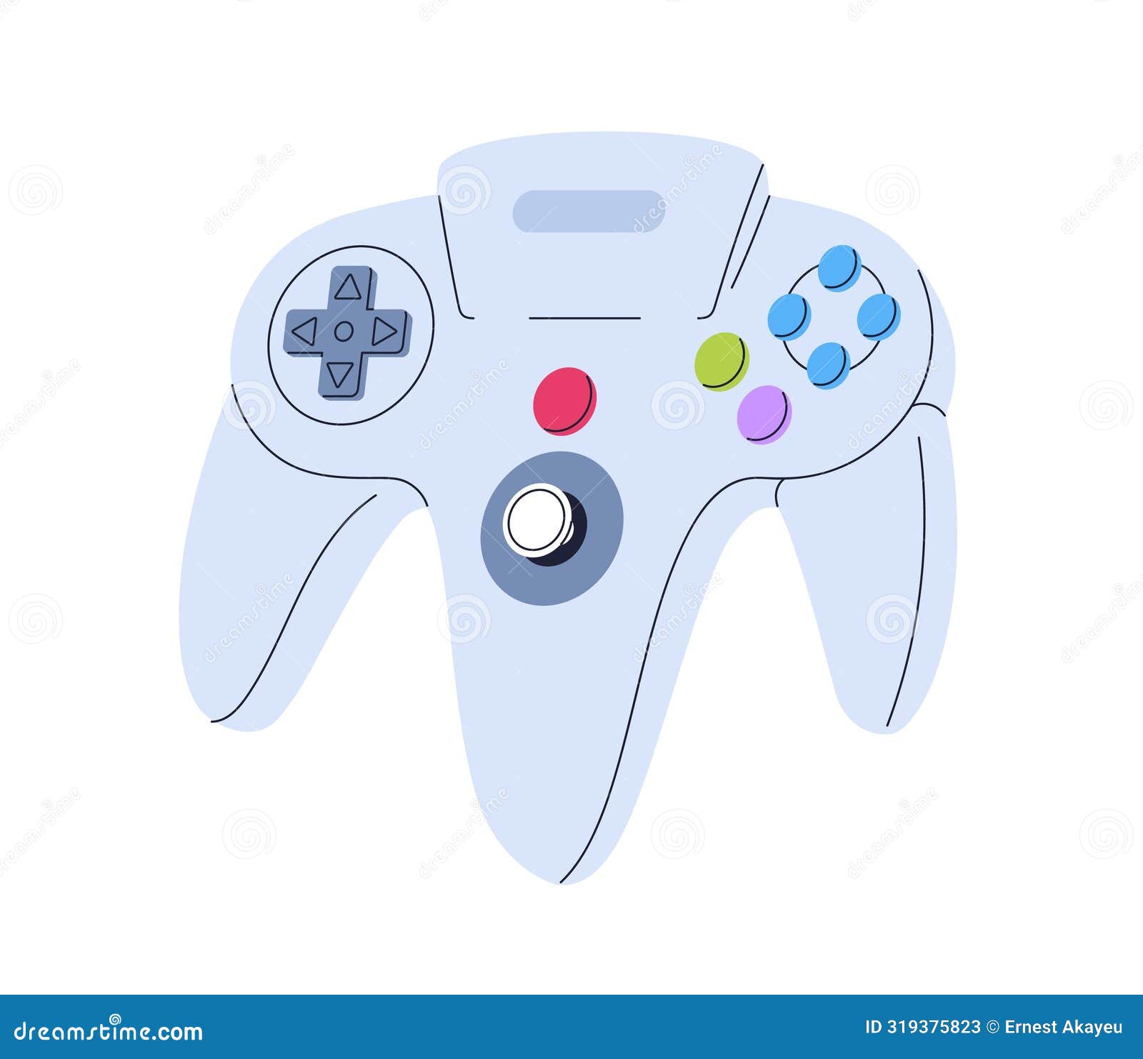 Game Controller, Video Game Accessory. Gamepad, 00s Videogame Console ...