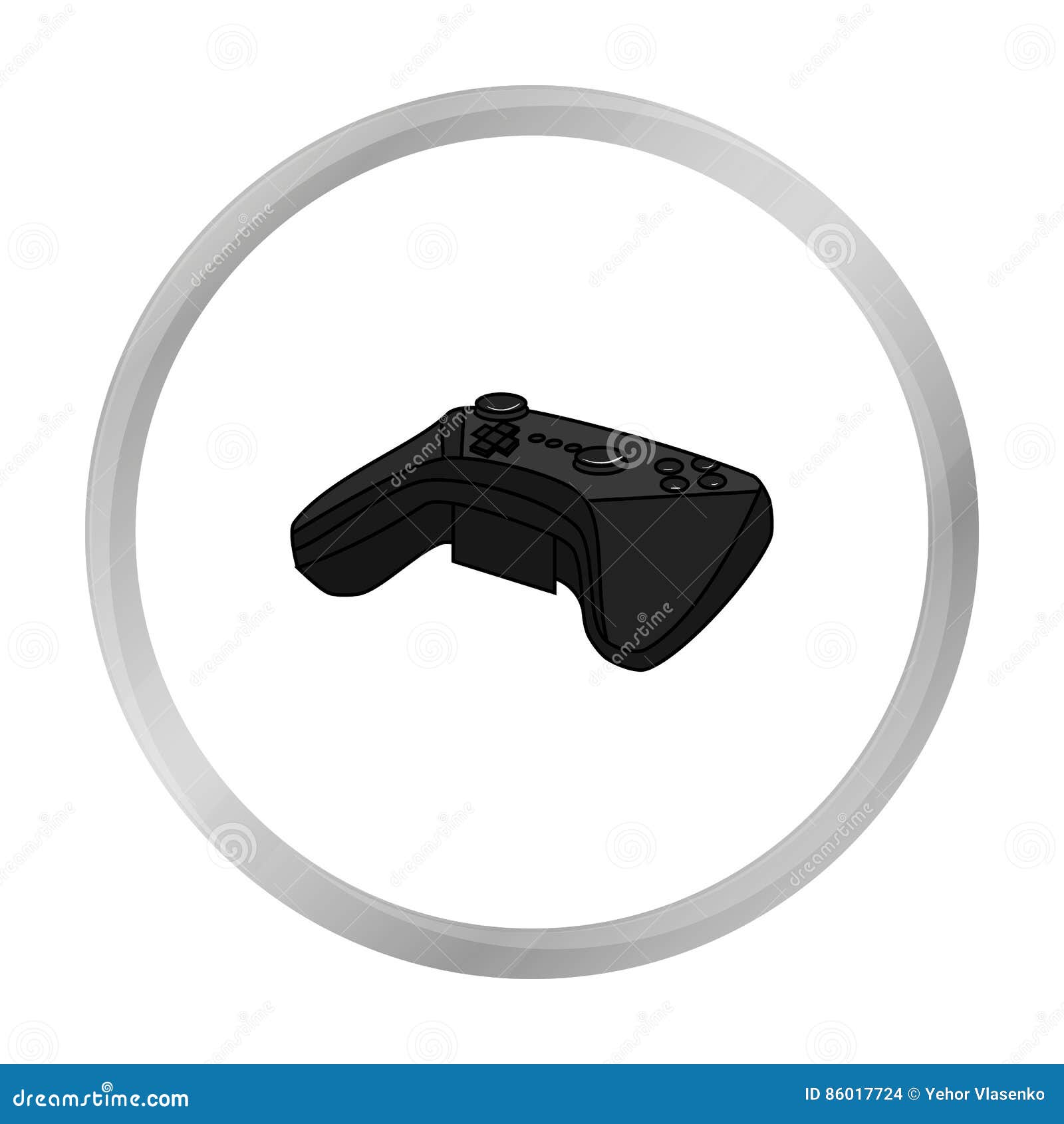 Game Controller for the Virtual Reality Icon Isolated on White. Virtual ...