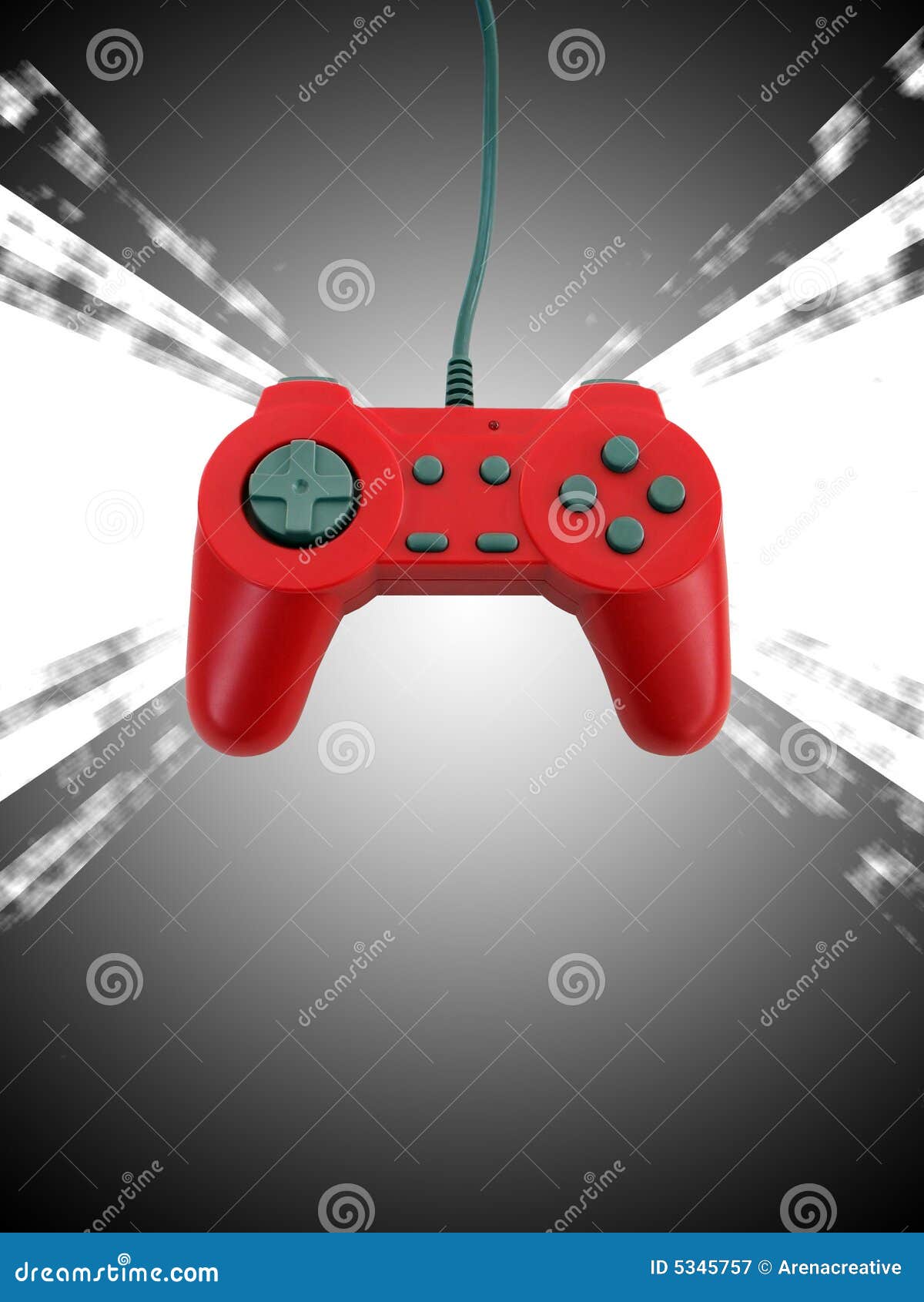 Game Controller W Clipping Path Stock Image - Image of closeup ...