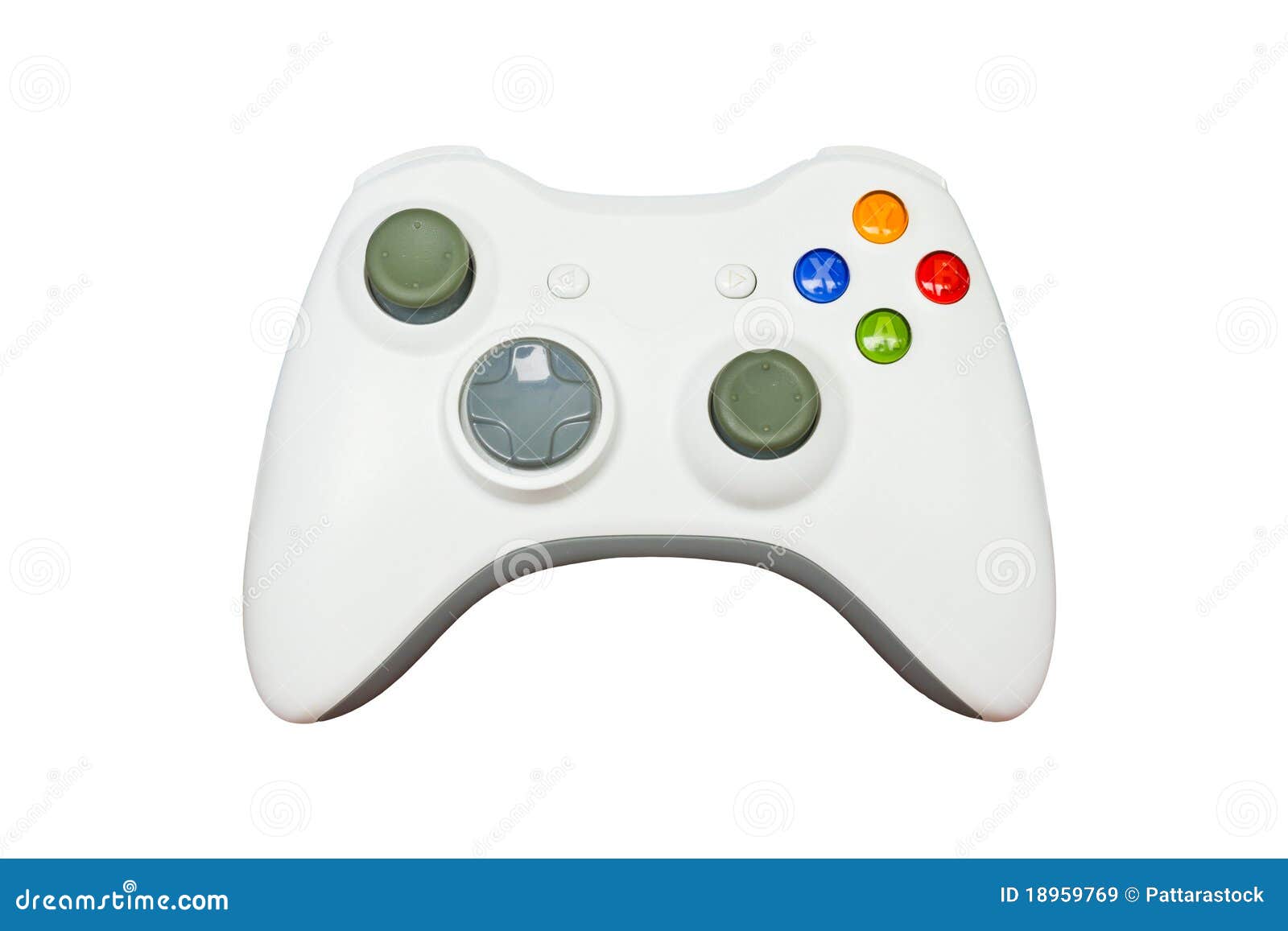 Game Controller on White Background Stock Image - Image of ...