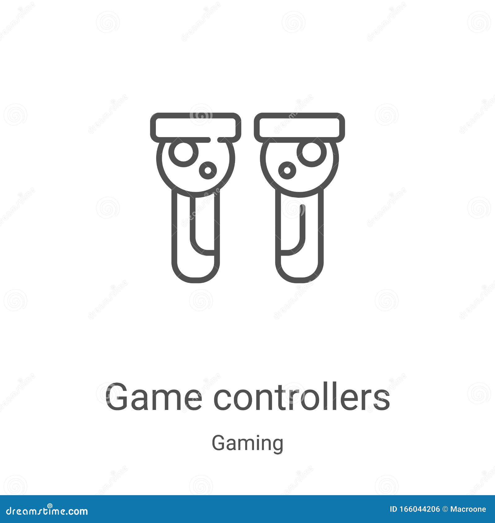 Game Controllers Icon Vector from Gaming Collection. Thin Line Game ...