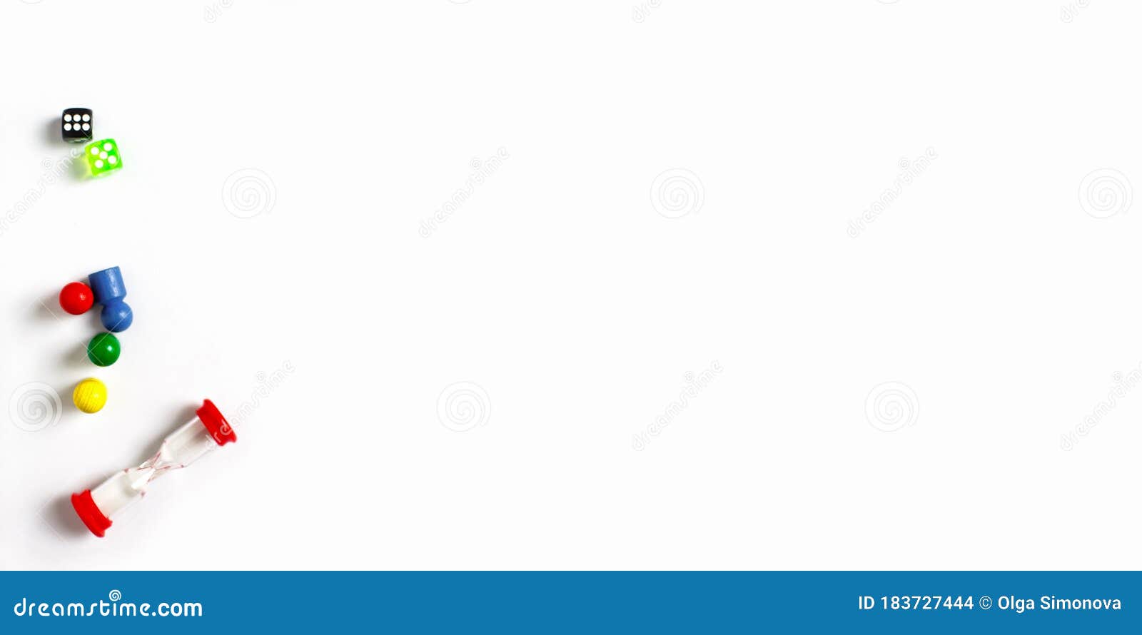 Game Cubes Are Next To Each Other. Five Identical Black Cubes On A Blue ...