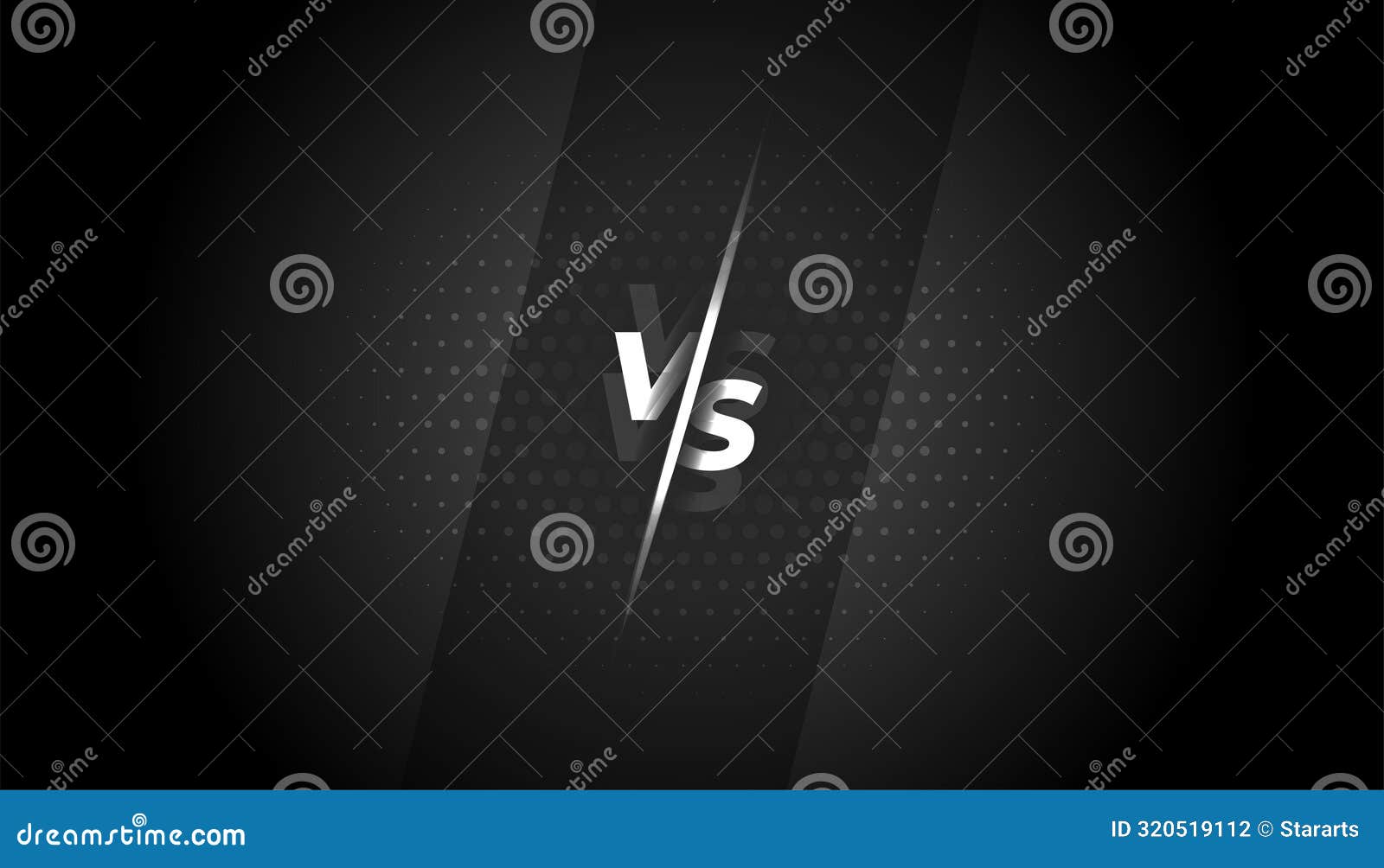 Game on! Dark Black Versus Banner for Esport Tournament Stock Vector ...