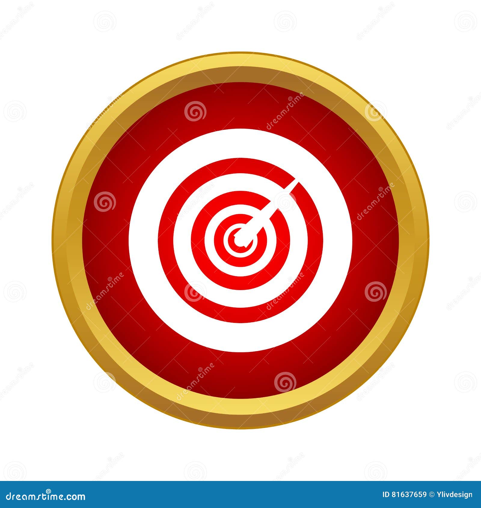 Game Darts Icon, Simple Style Stock Vector - Illustration of ...