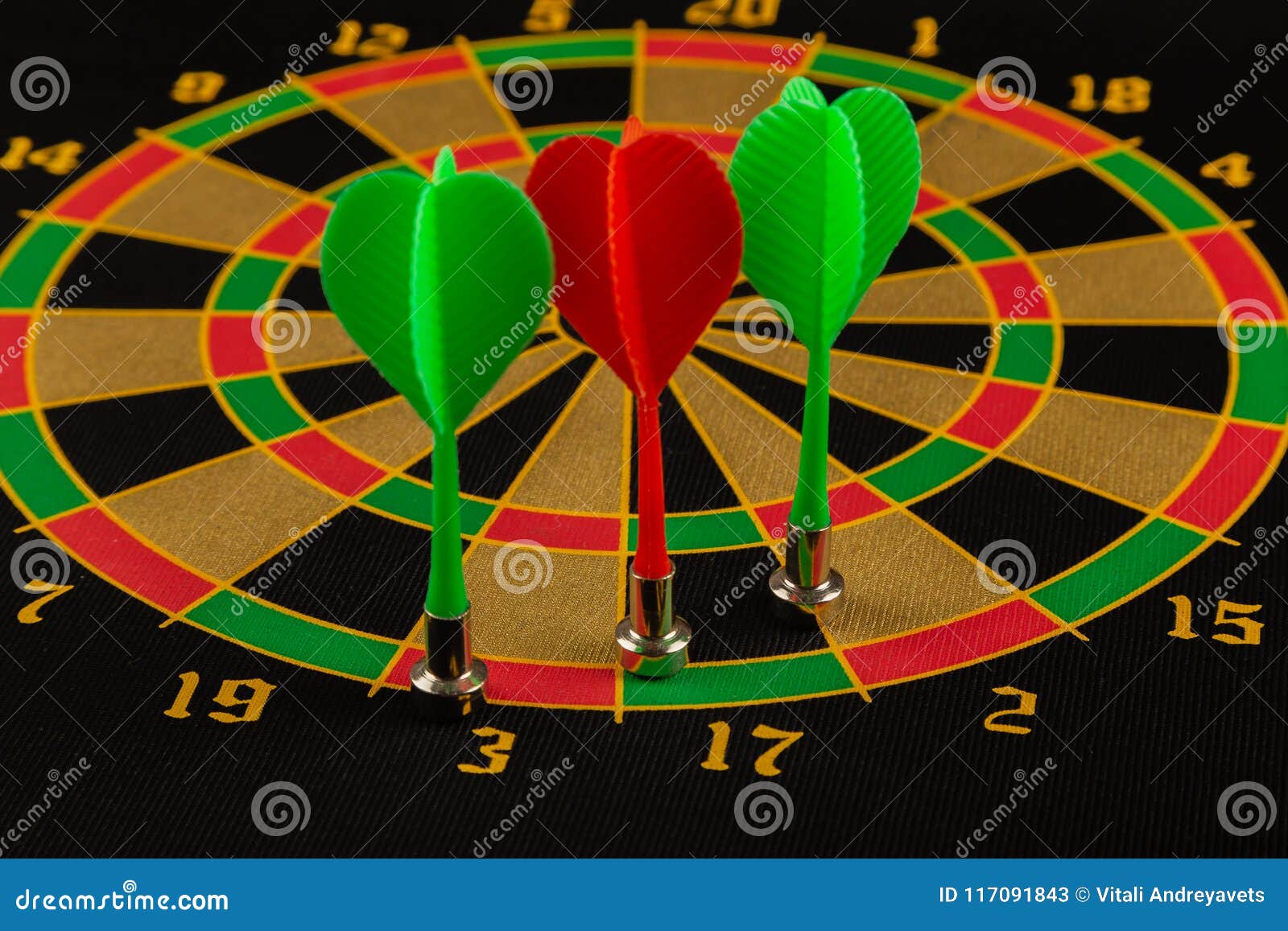 The Game of Darts, Darts on the Target. Stock Image - Image of hobby ...