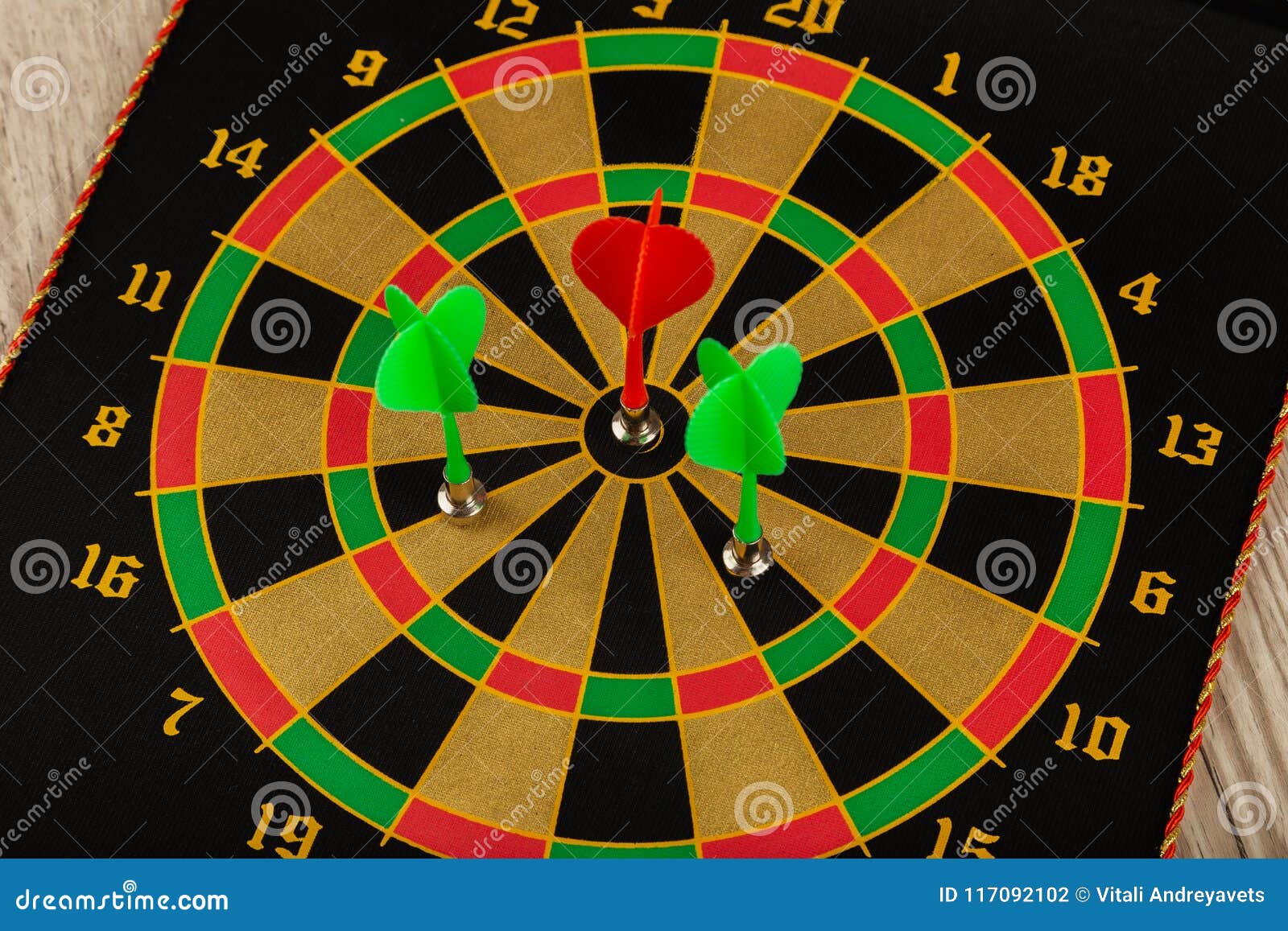 The Game of Darts, Darts on the Target. Stock Photo - Image of ...