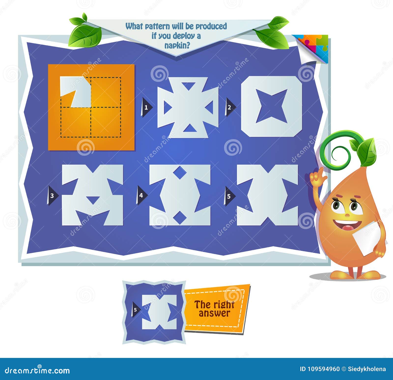 Game deploy a napkin 8 stock illustration. Illustration of cartoon ...