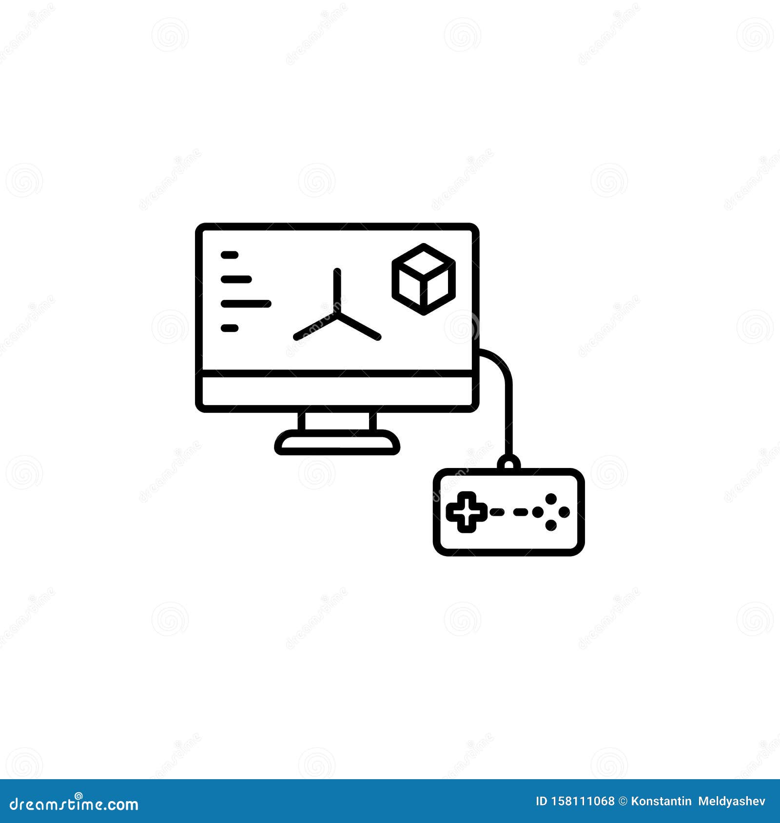 Game, Design, Computer, Game Controller Icon. Simple Thin Line, Outline ...