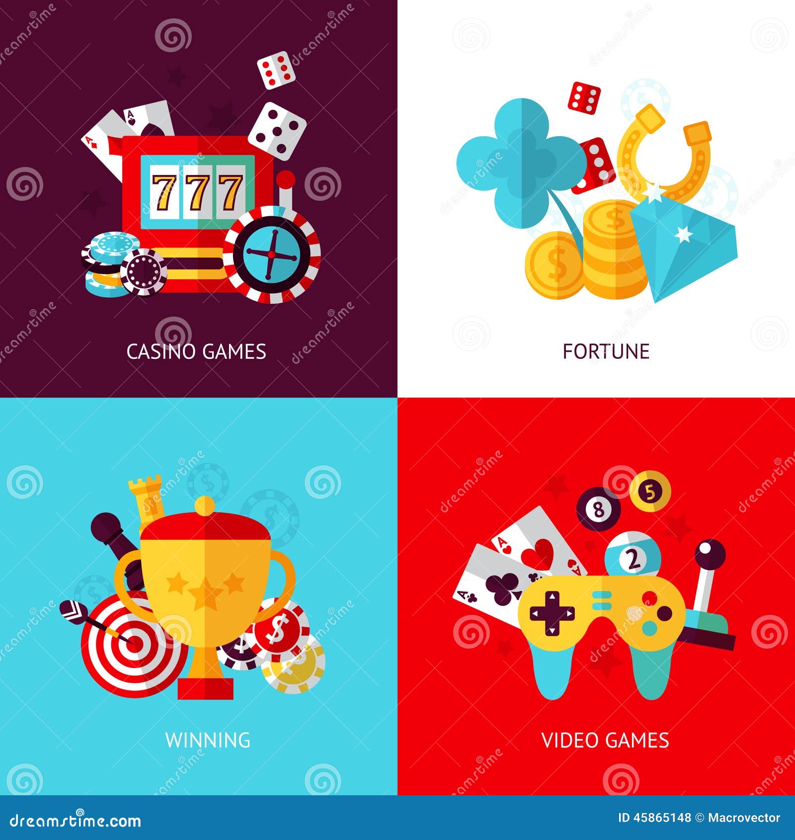 Game design set stock vector. Illustration of game, industry - 45865148