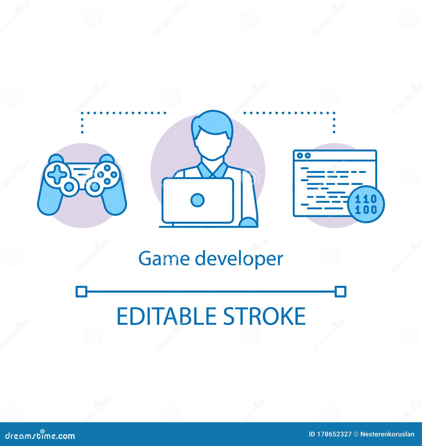 Game Developer Concept Icon Stock Vector - Illustration of concept ... Game Developer Concept Icon Stock Vector - Illustration of concept ...