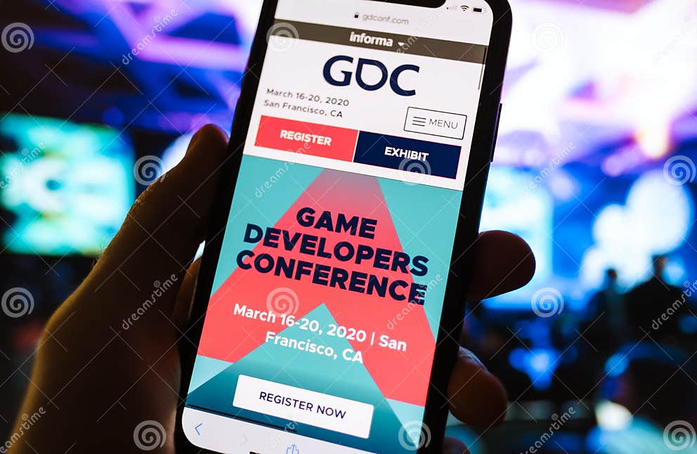 Game Developers Conference Logo on the Smartphone Screen. Editorial ...