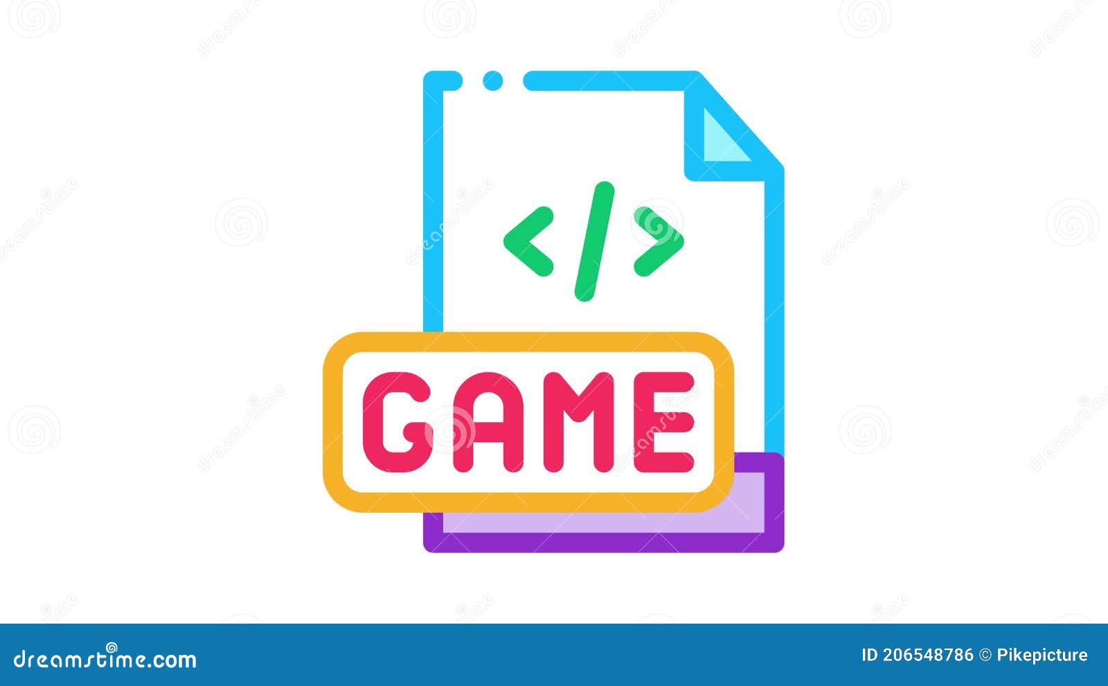 Game Development Coding Icon Animation Stock Footage - Video of ...