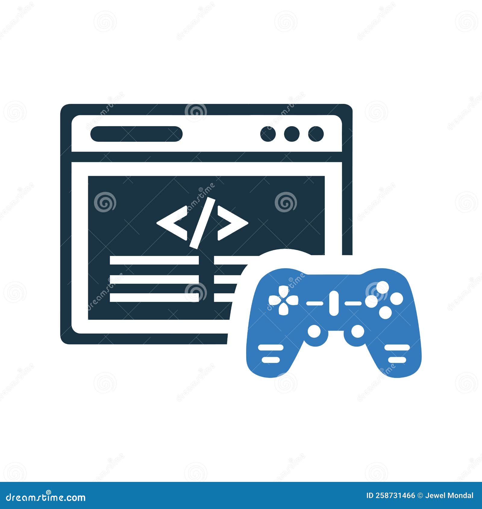 Game, Development Icon. Editable Vector Graphics Stock Illustration ...