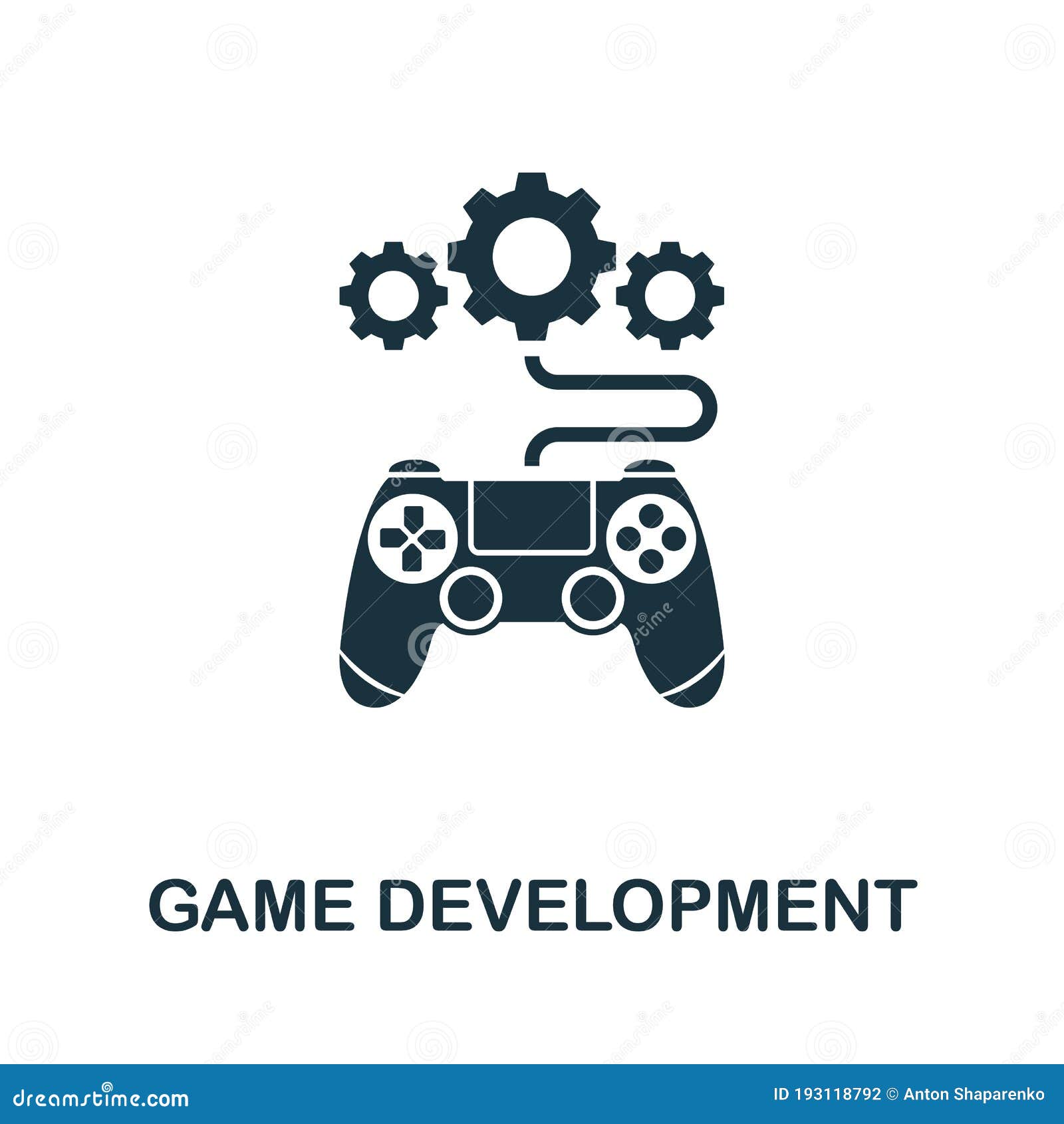 Game Development Icon. Simple Creative Element. Filled Game Development ...