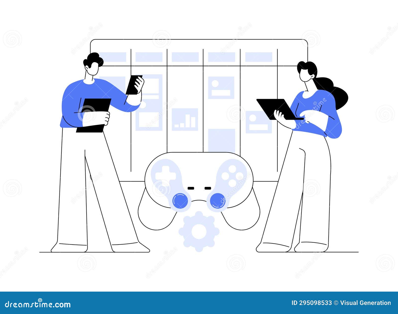 Game Development Planning Abstract Concept Vector Illustration. Stock Illustration ...