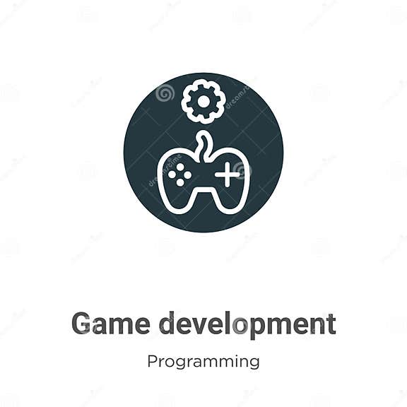 Game Development Vector Icon on White Background. Flat Vector Game ...