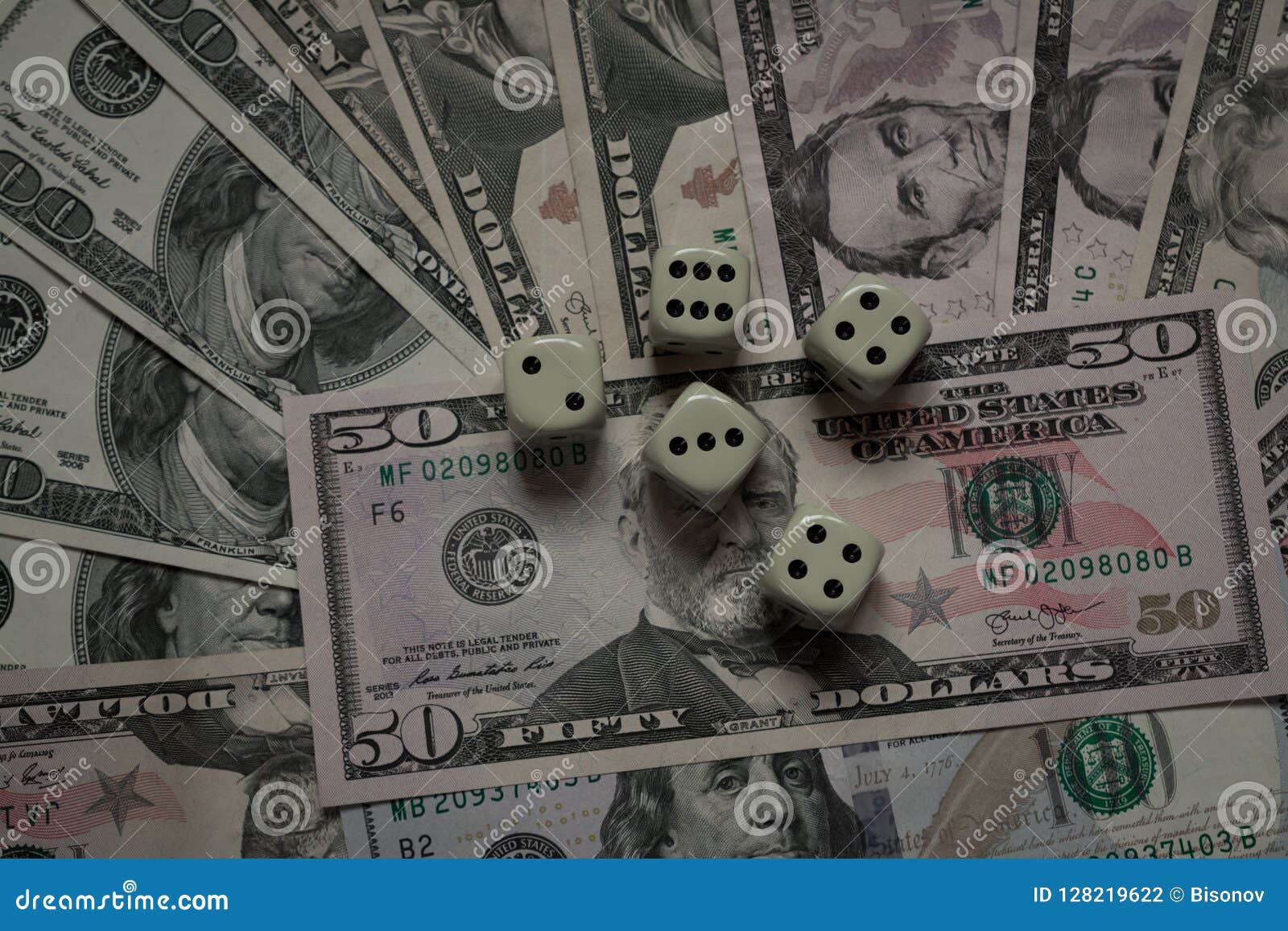 Dice And Banknote Stock Photo | CartoonDealer.com #57283302