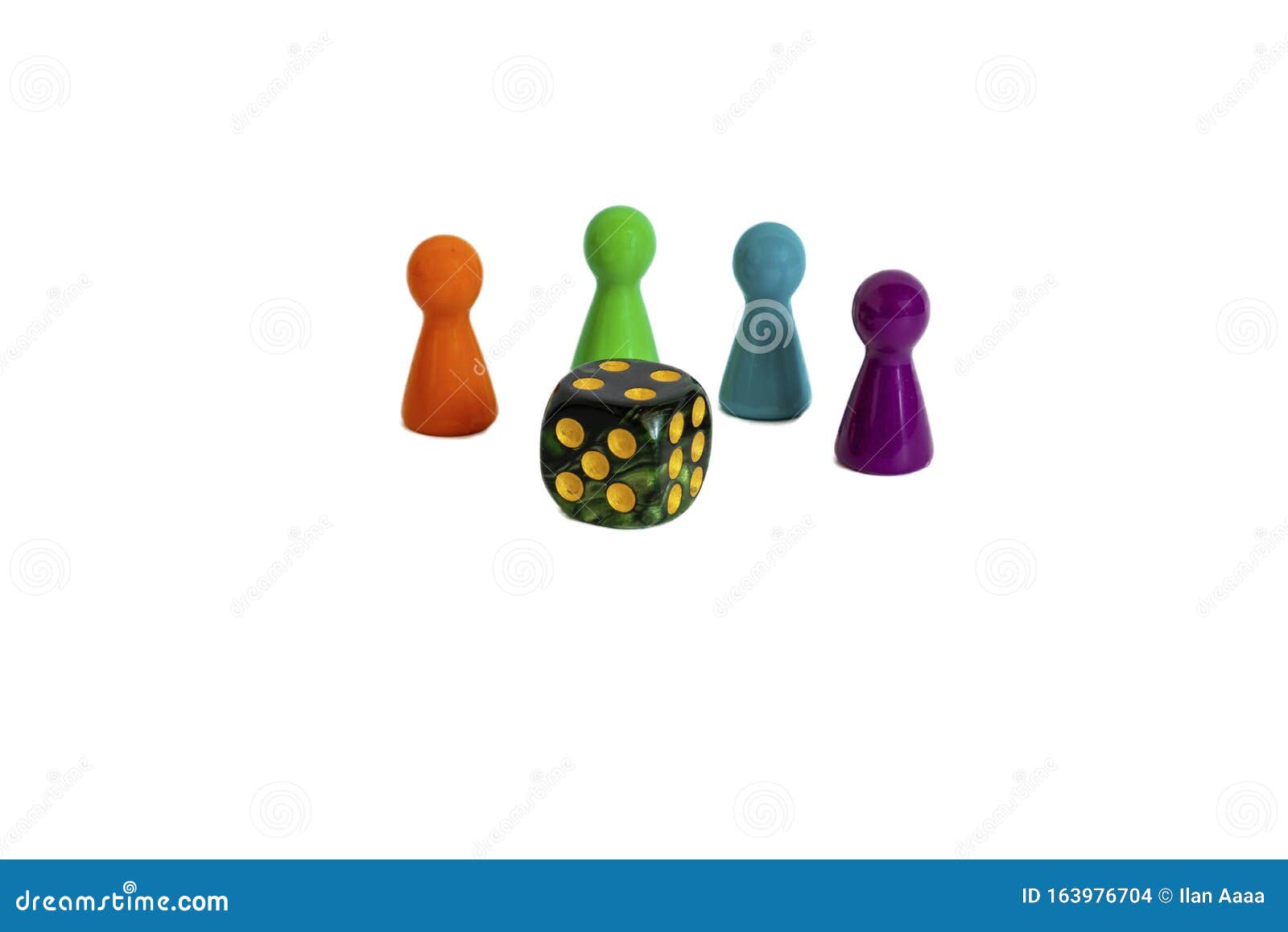 Game Dice Isolated on White Coloroful Figure Stock Photo - Image of ...