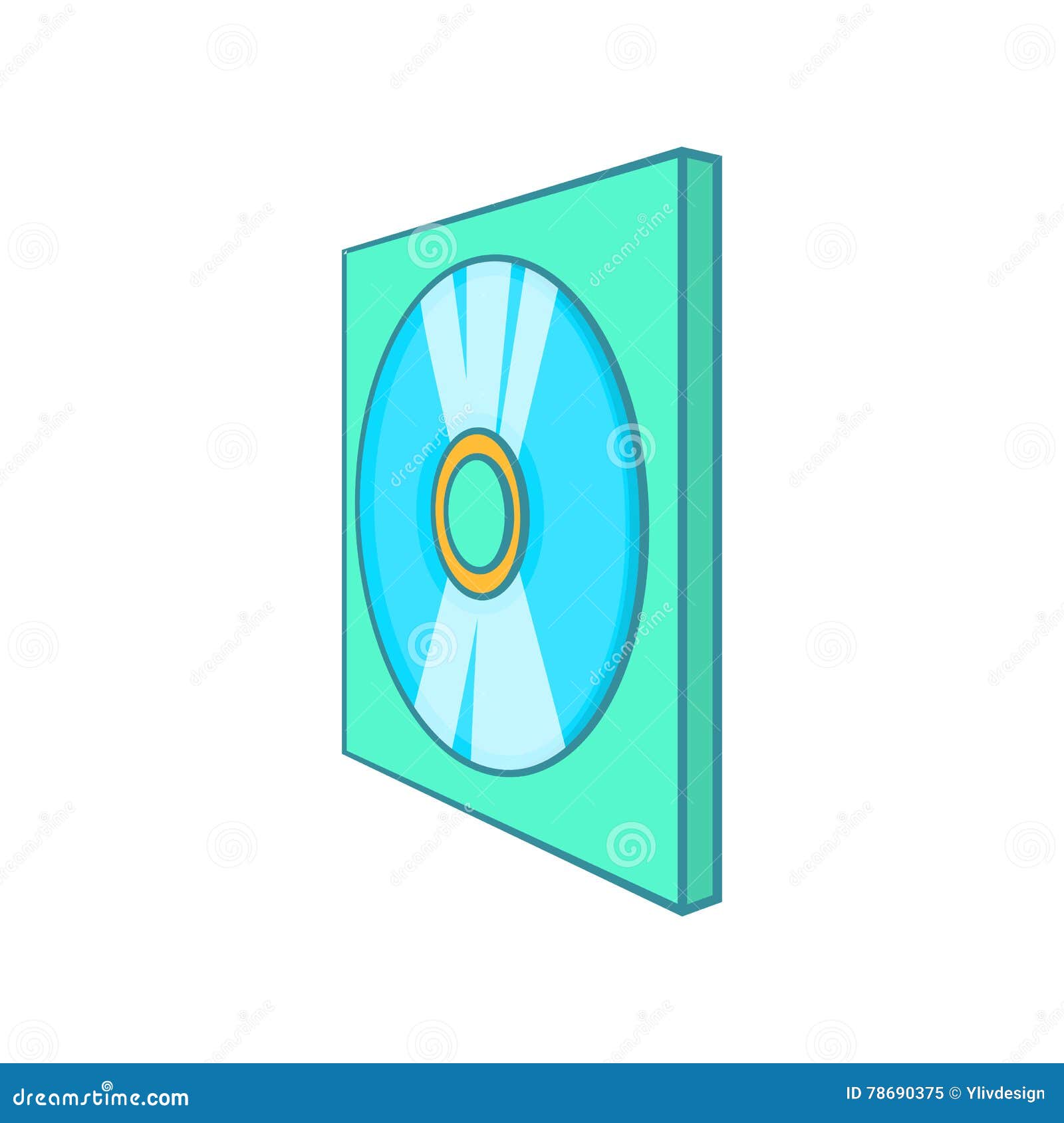 Game Disk Icon, Cartoon Style | CartoonDealer.com #78690375