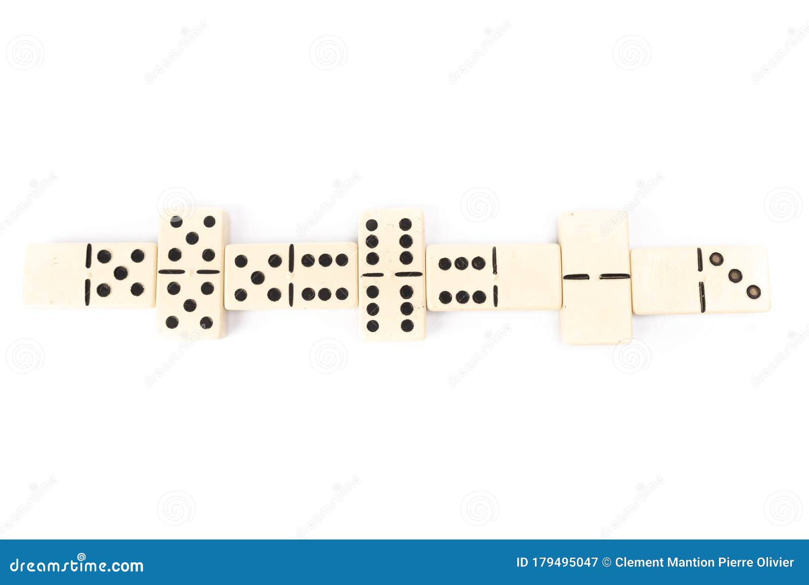 Game Dominoes Rectangular Bottom Plastic Range of the White Background ...