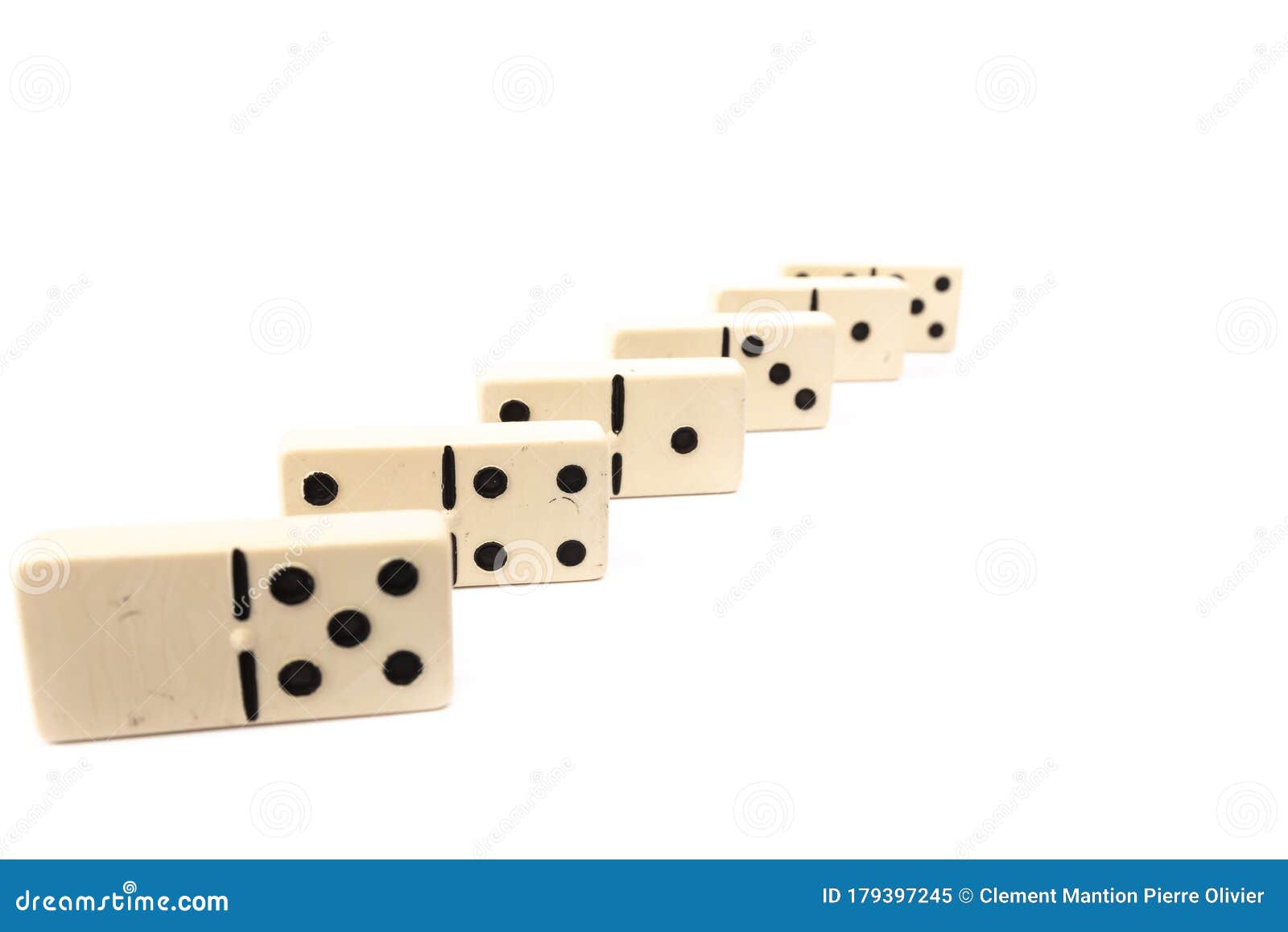 Game Dominoes Rectangular Bottom Plastic Range of the White Background ...
