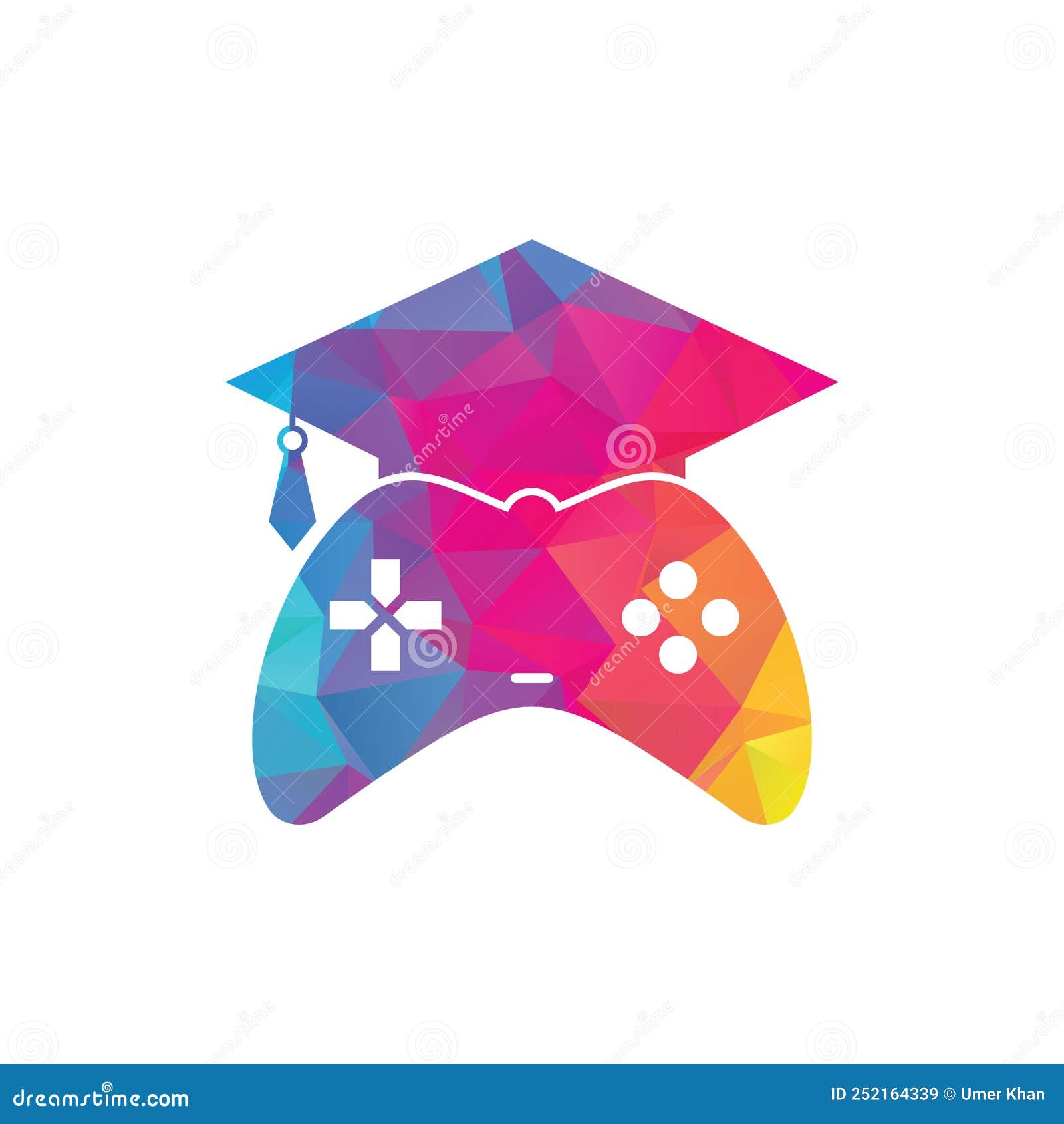 Game Education Vector Logo Design. Stock Vector - Illustration of book ...