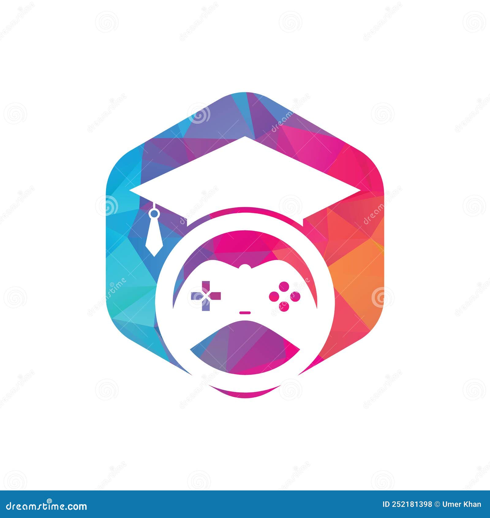 Game Education Vector Logo Design. Stock Vector - Illustration of ...