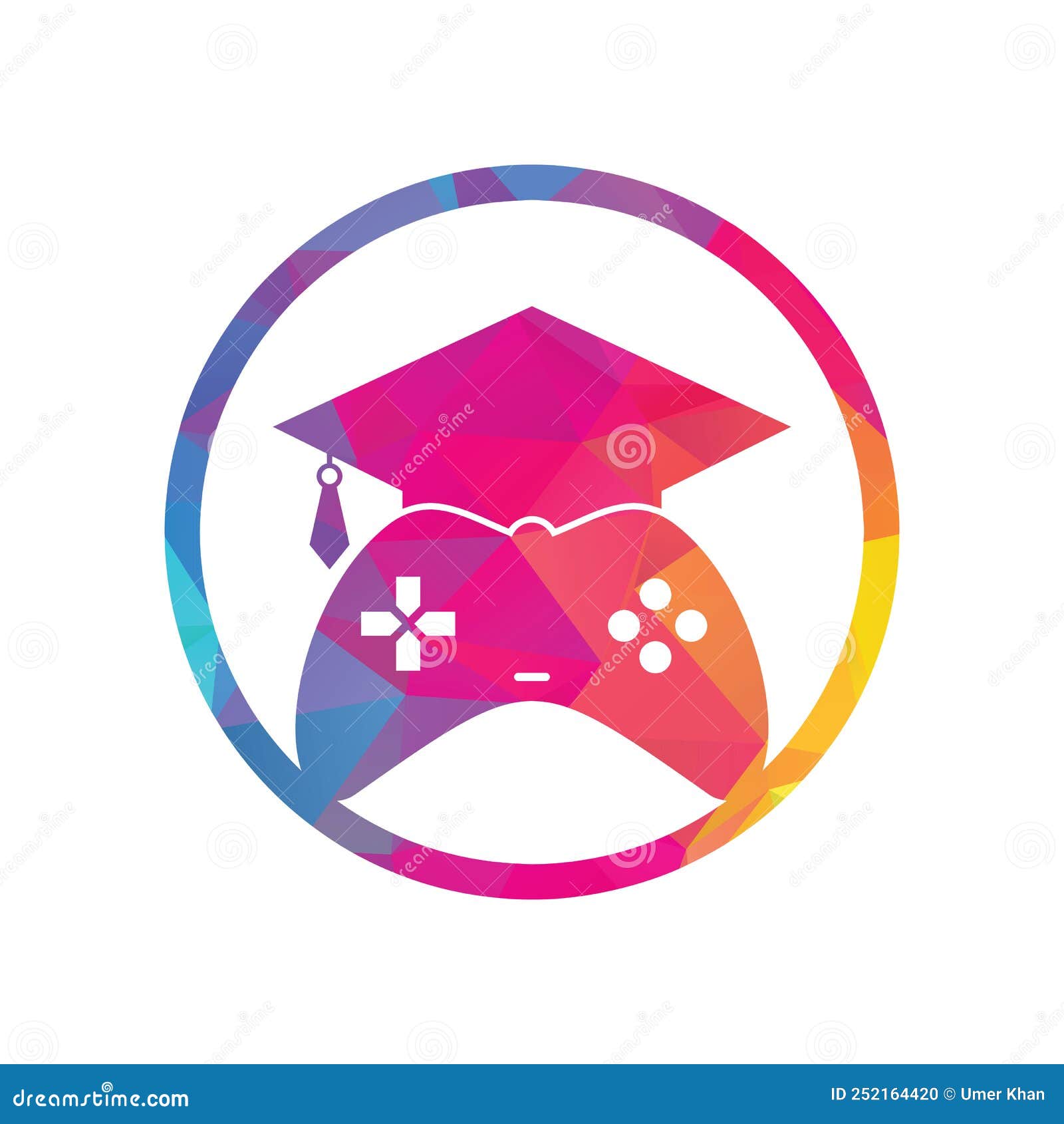 Game Education Vector Logo Design. Stock Vector - Illustration of ...
