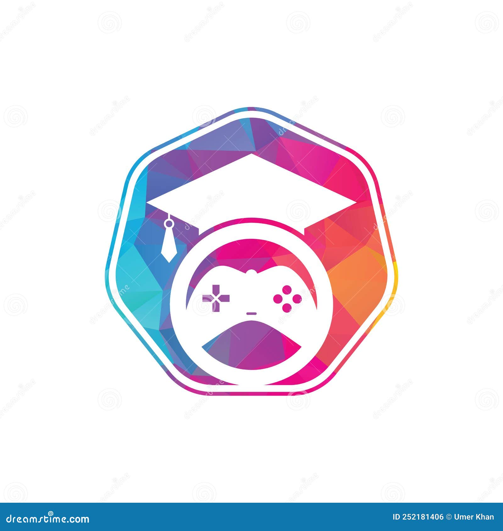 Game Education Vector Logo Design. Stock Vector - Illustration of ...