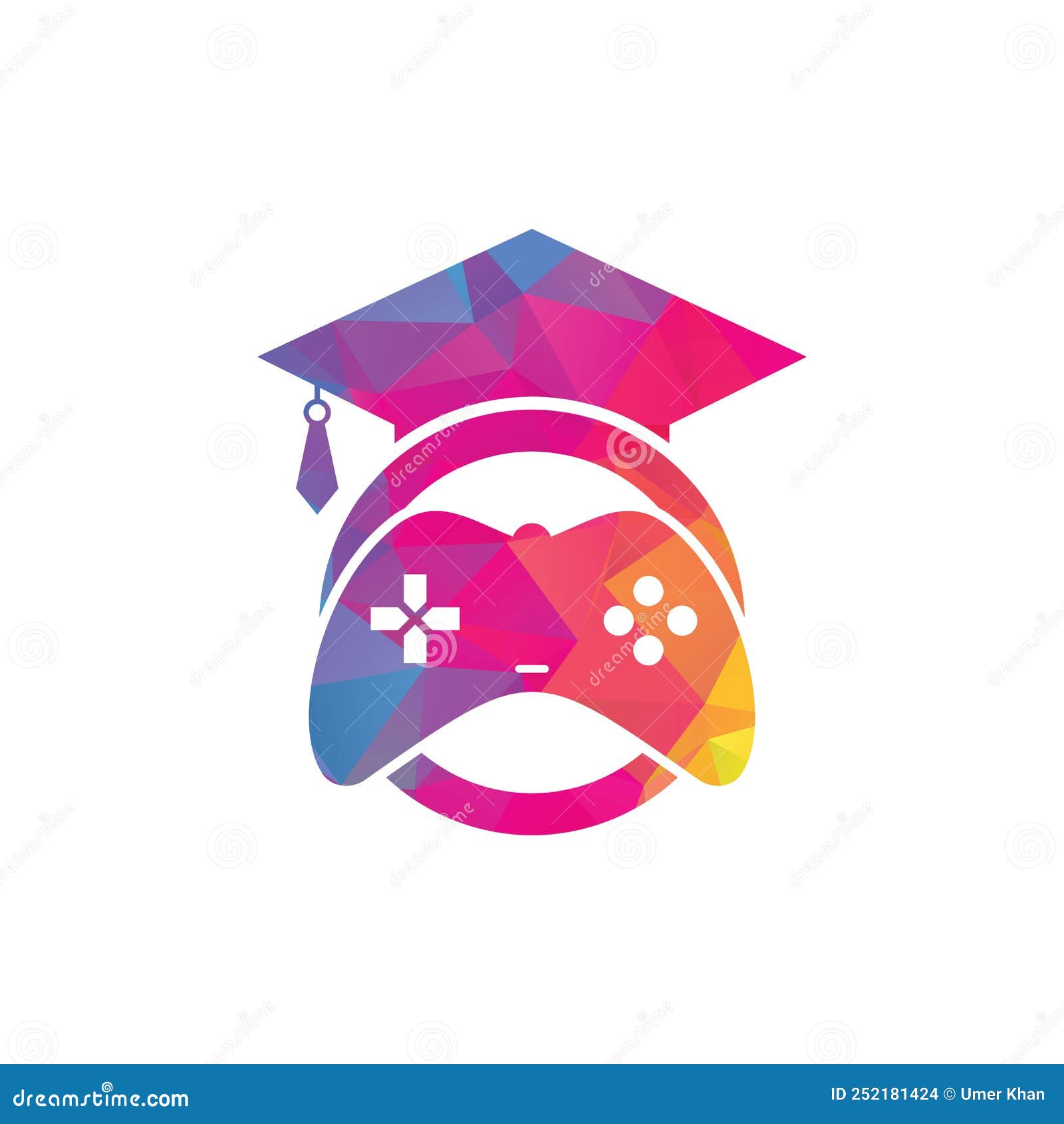 Game Education Vector Logo Design. Stock Vector - Illustration of ...