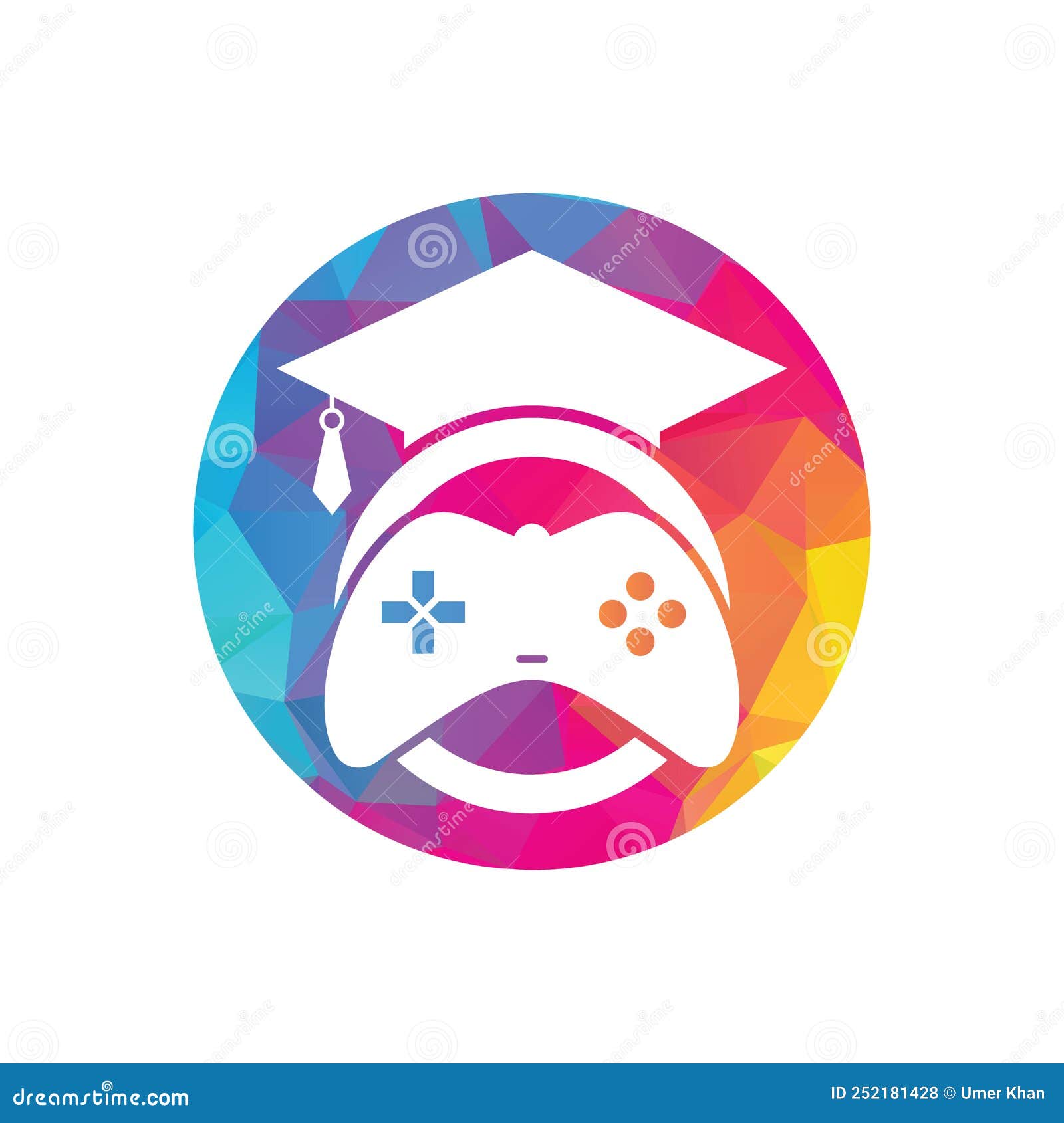 Game Education Vector Logo Design. Stock Vector - Illustration of book ...