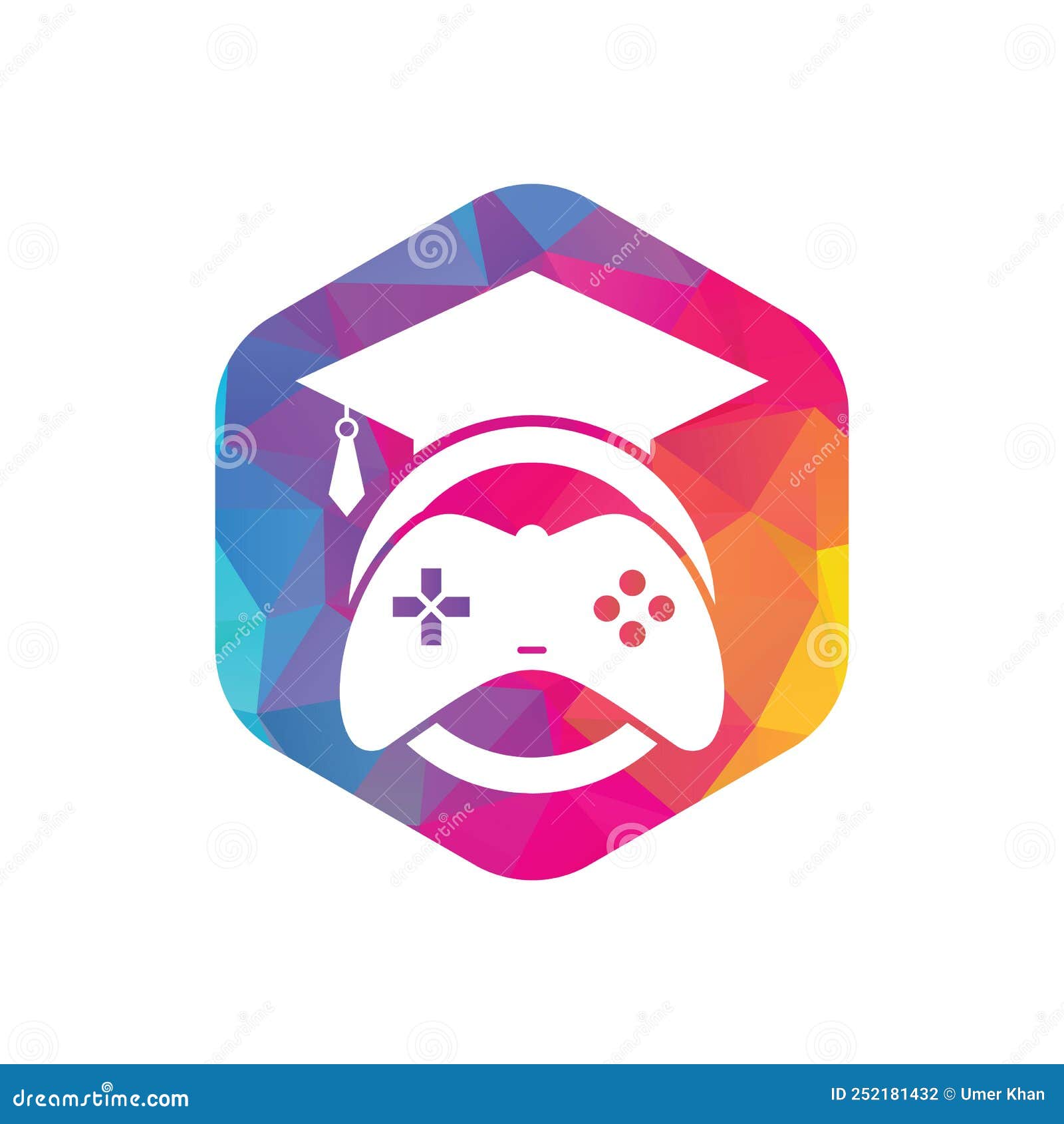 Game Education Vector Logo Design. Stock Vector - Illustration of ...