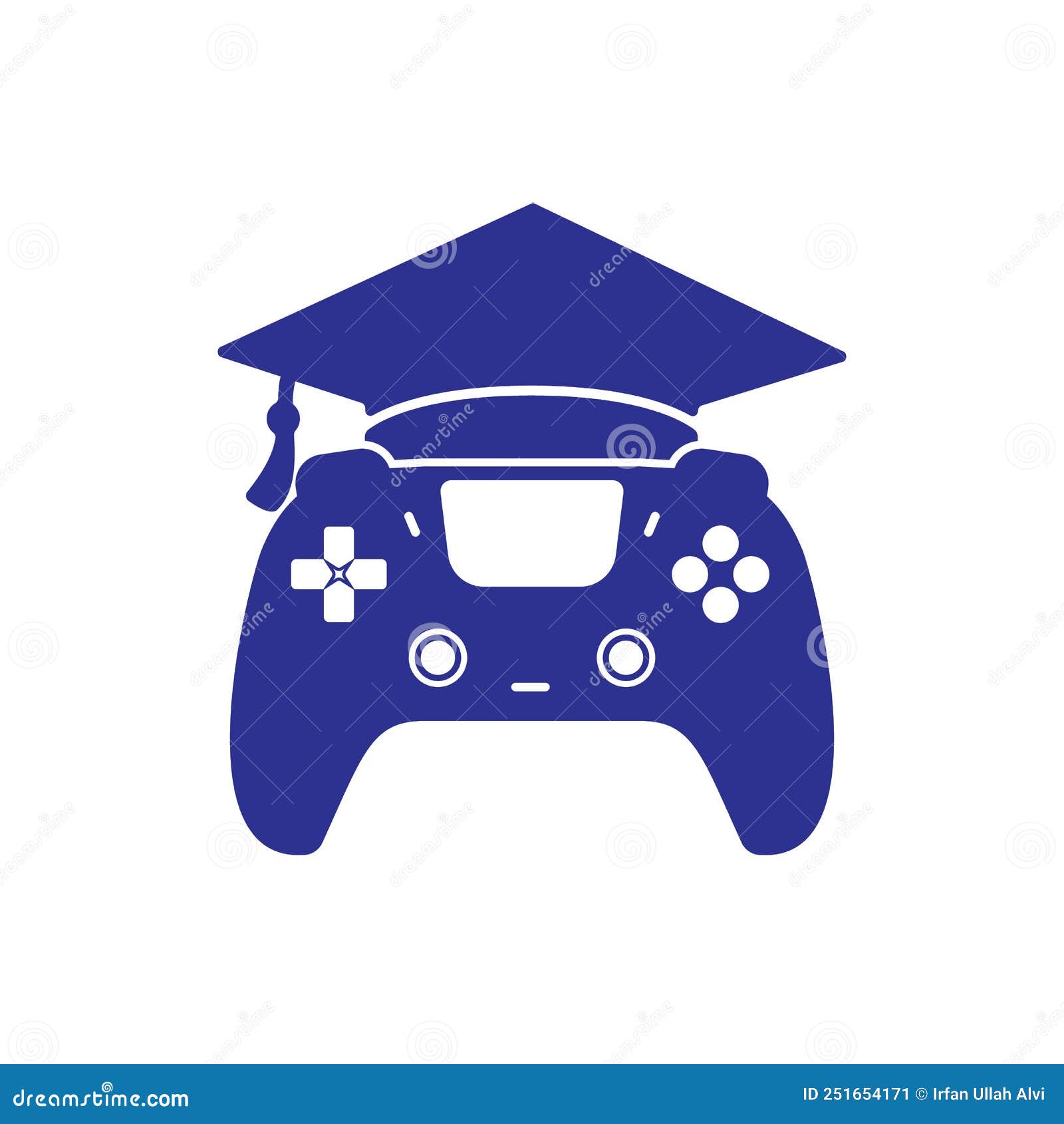 Game Education Vector Logo Design. Stock Vector - Illustration of book ...